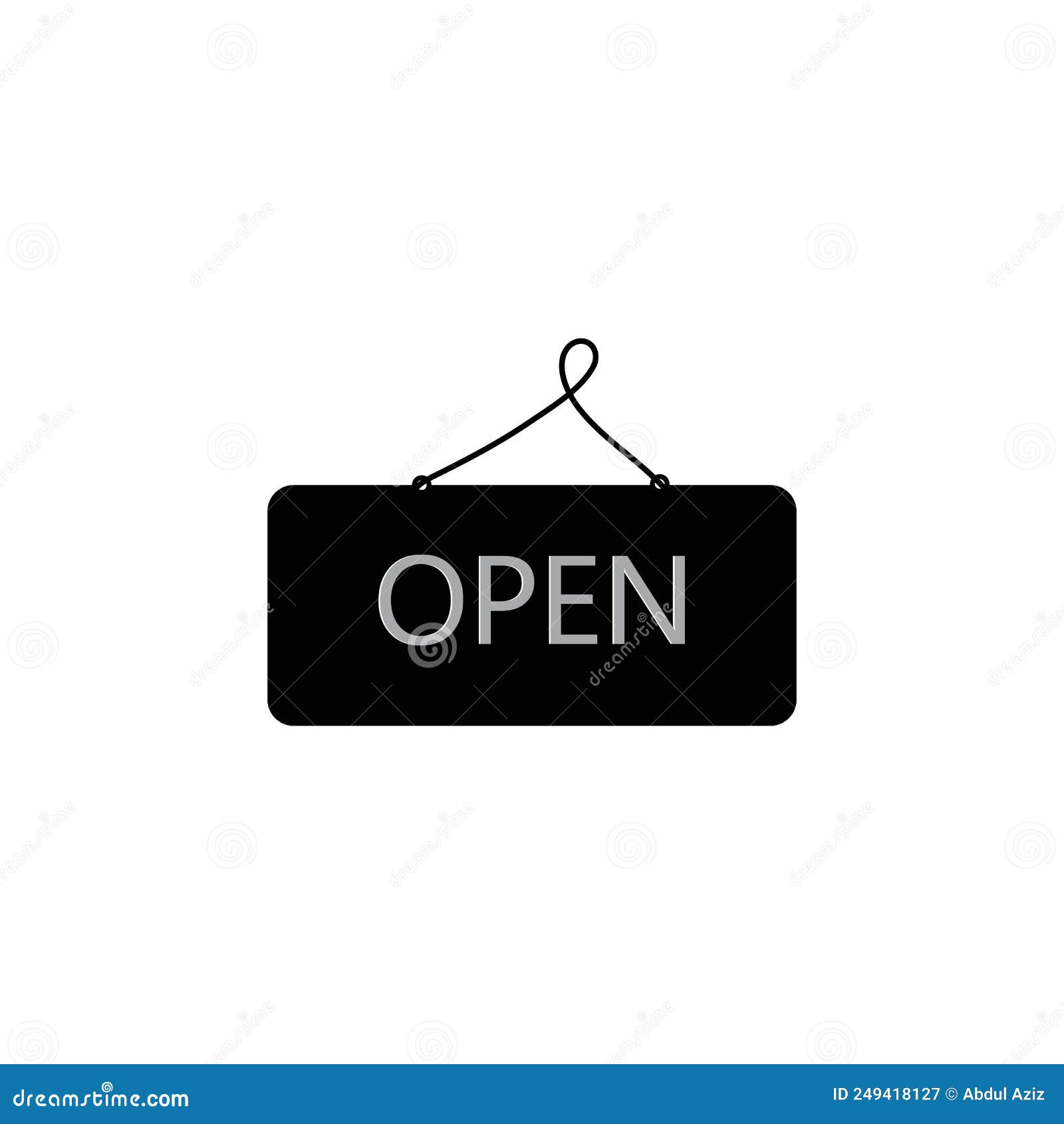 Open, Close Icon Template Vector Stock Vector - Illustration of text ...