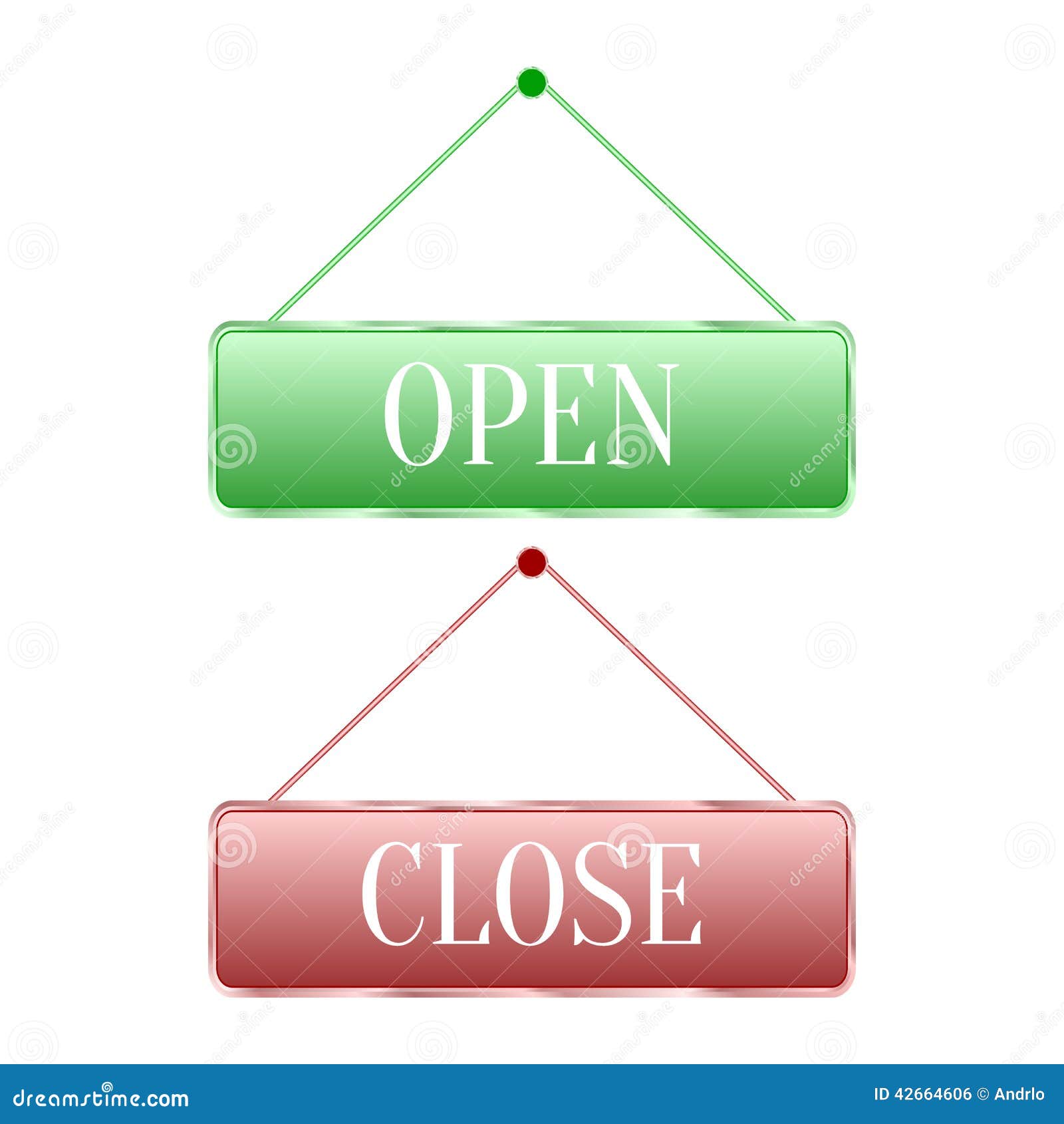 Open And Close Icons On A White Background Stock Vector - Image: 42664606