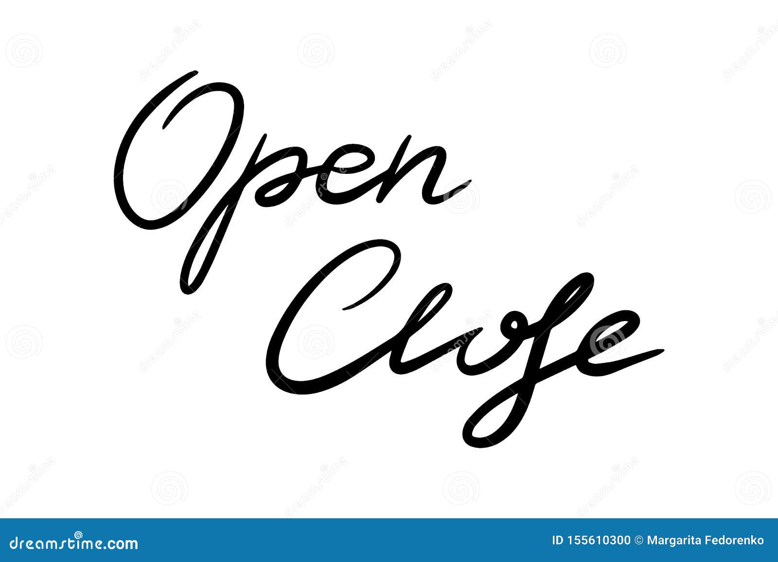 Open and Close Quotes Lettering. Calligraphy Graphic Design Element ...