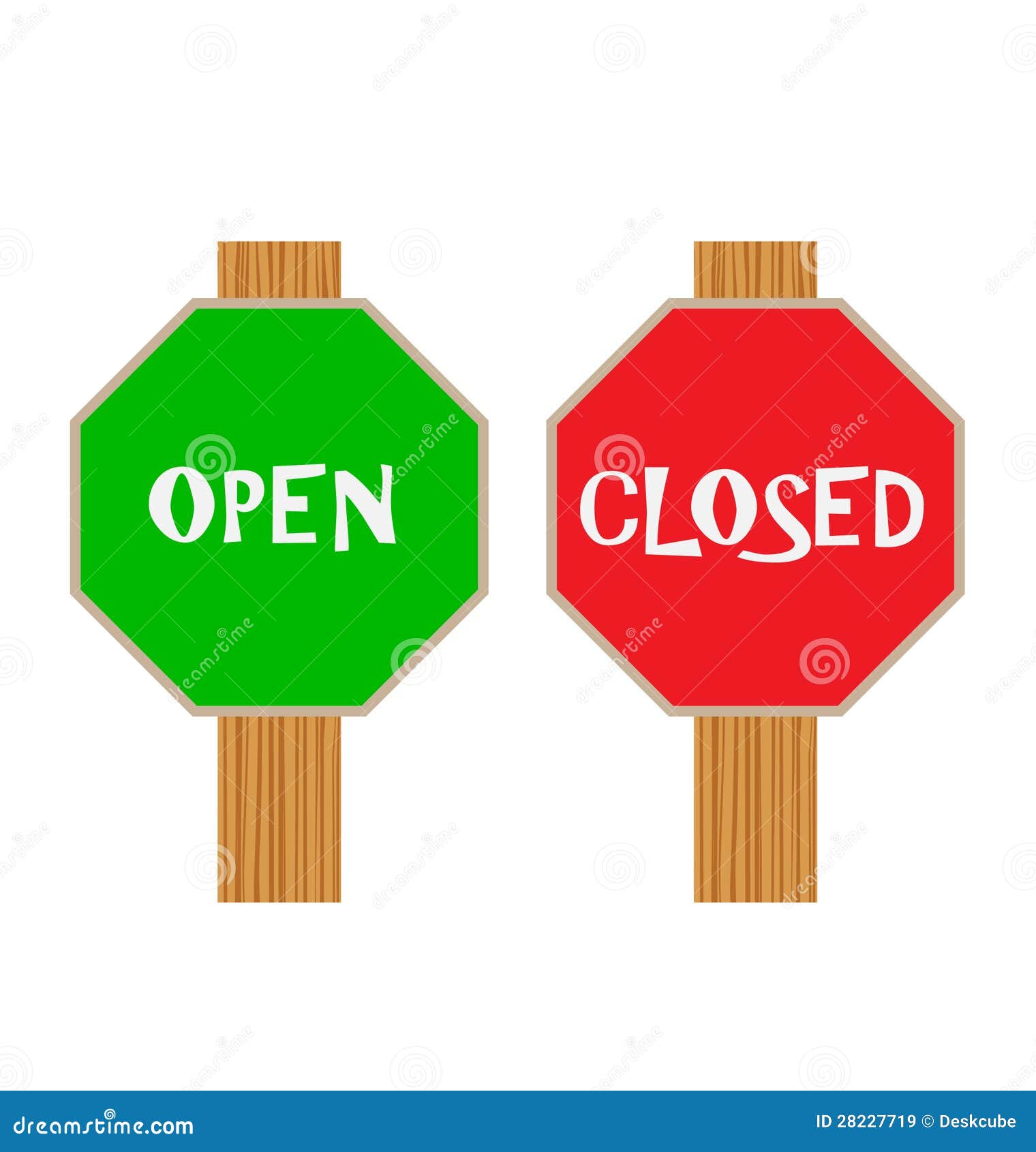 Open and Close Sign stock vector. Illustration of closed - 28227719