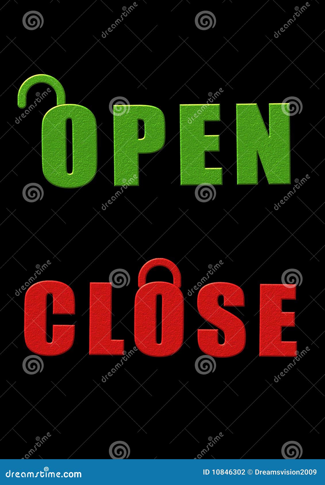 Open close sign board stock illustration. Illustration of informative ...