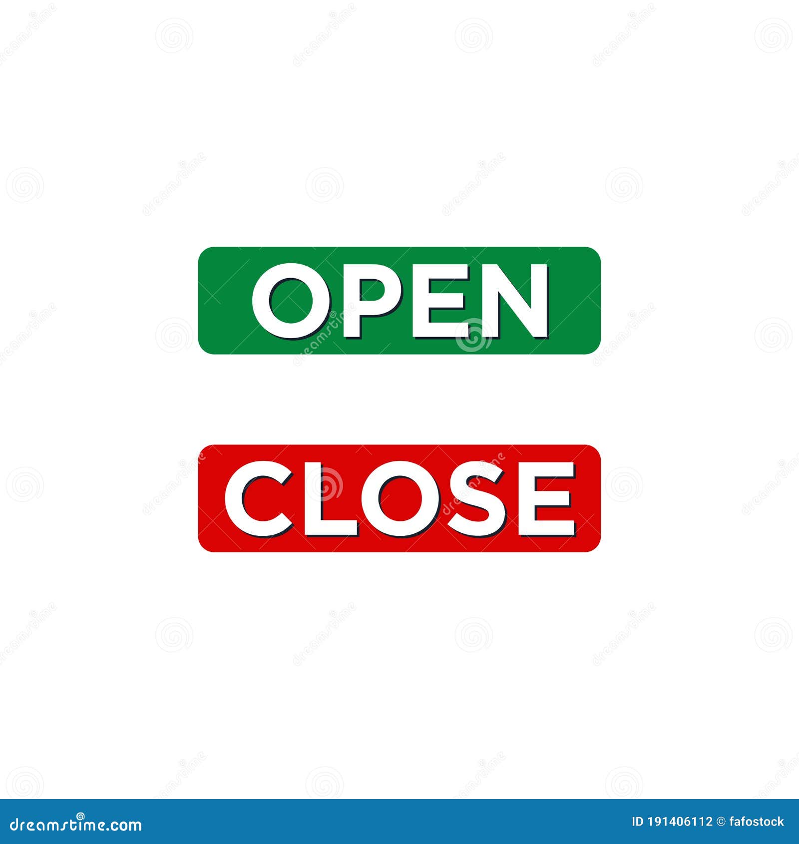 Open Close Text Sign Icon Vector Design Template. Stock Vector ...