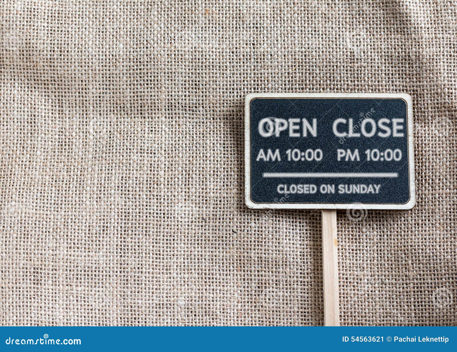 Open and Close Time Drawing on Blackboard Stock Image - Image of banner ...