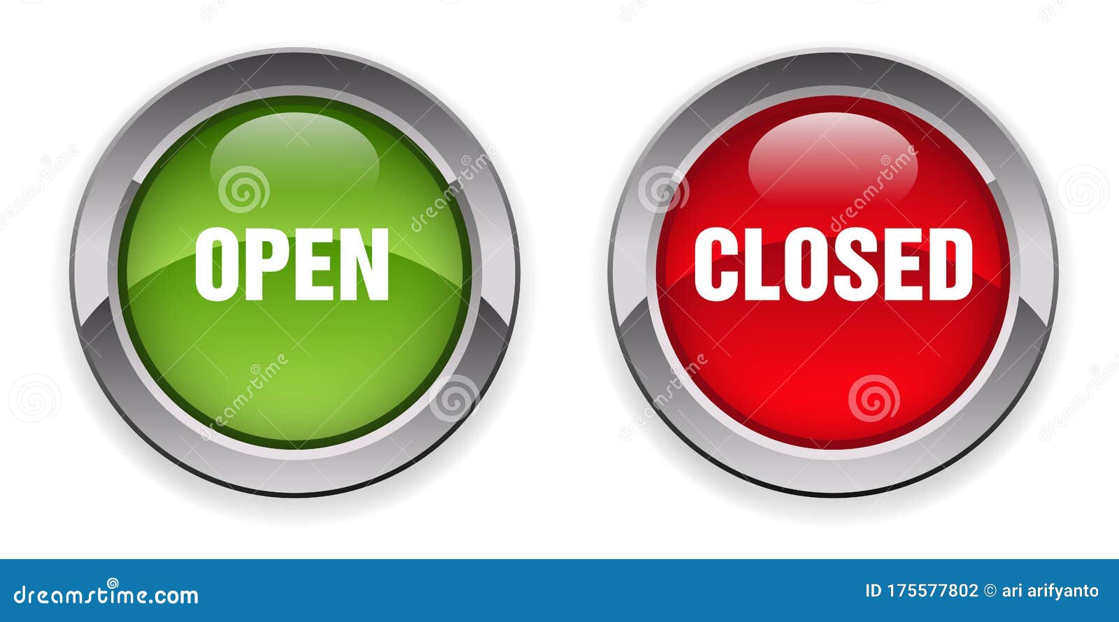 Open Closed Button Icon Glossy 3D Stock Vector - Illustration of glossy ... Open Closed Button Icon Glossy 3D Stock Vector - Illustration of glossy ...