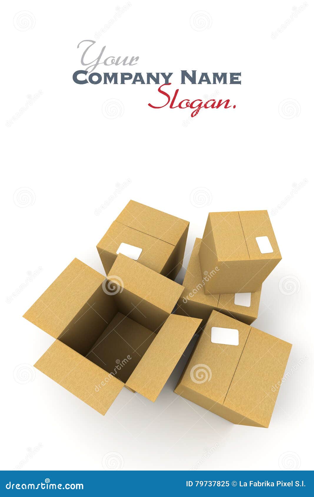 Open and closed cartons stock illustration. Illustration of information ...