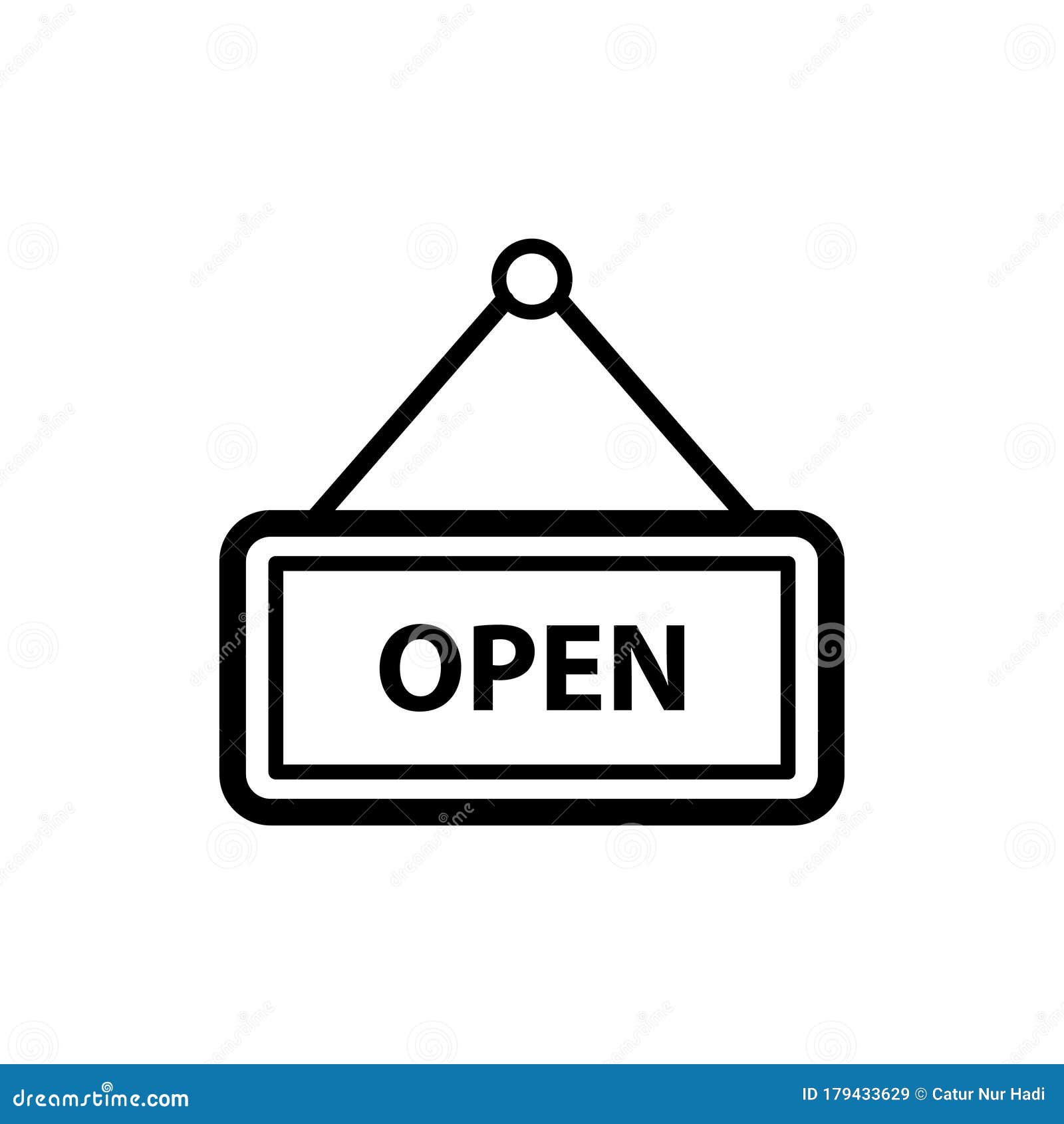 Open Closed Icon Flat Vector Template Design Trendy Stock Vector ...
