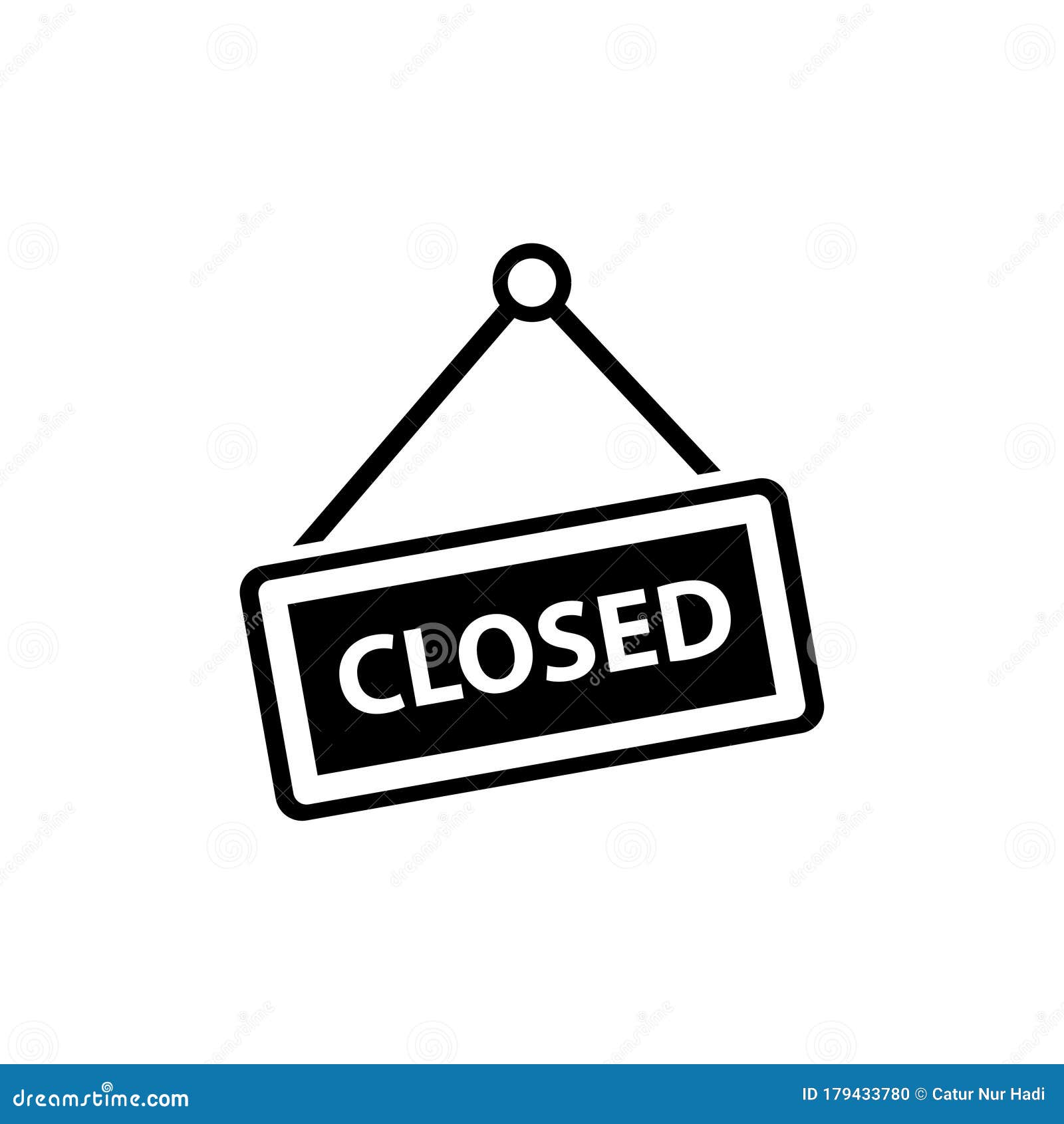 Open Closed Icon Flat Vector Template Design Trendy Stock Vector ...