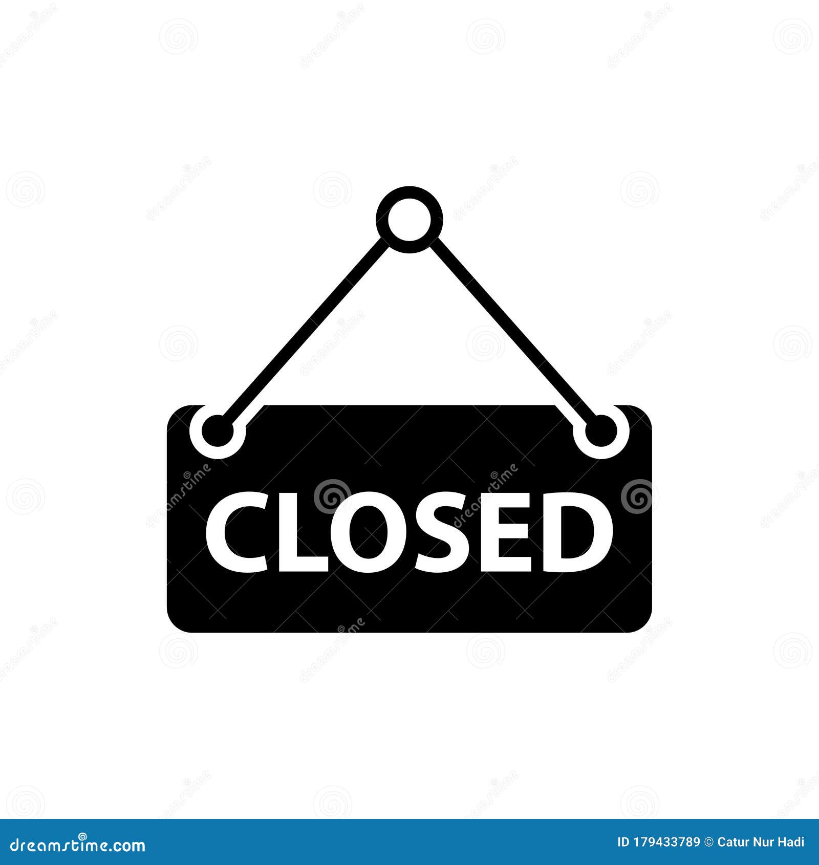 Open Closed Icon Flat Vector Template Design Trendy Stock Vector ...