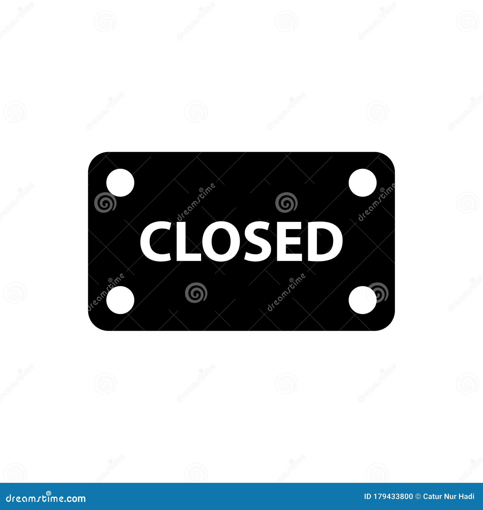 Open Closed Icon Flat Vector Template Design Trendy Stock Vector ...