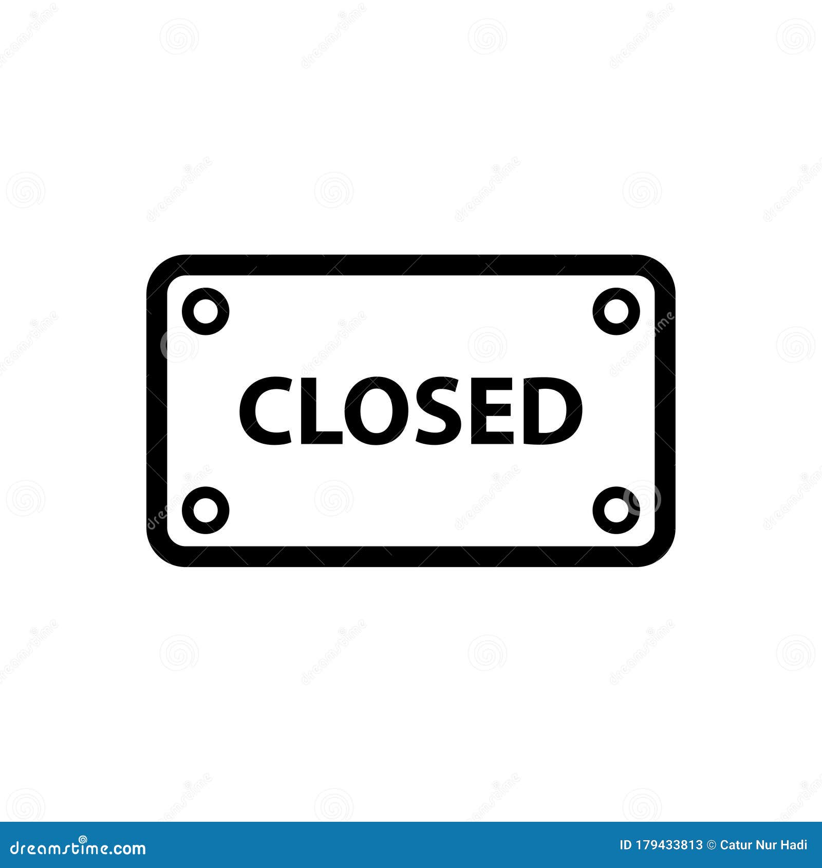 Open Closed Icon Flat Vector Template Design Trendy Stock Vector ...