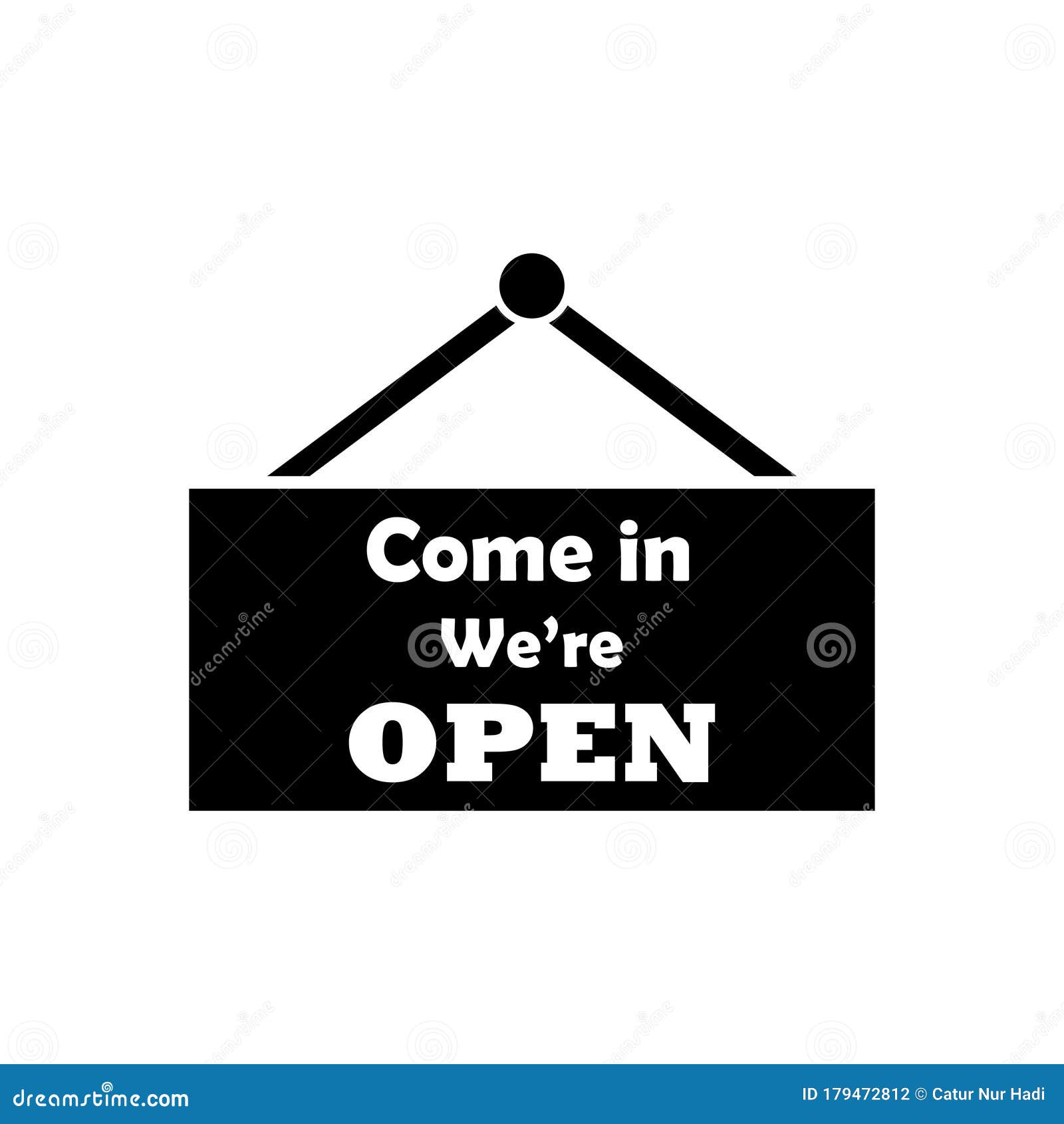 Open Closed Icon Flat Vector Template Design Trendy Stock Vector ...