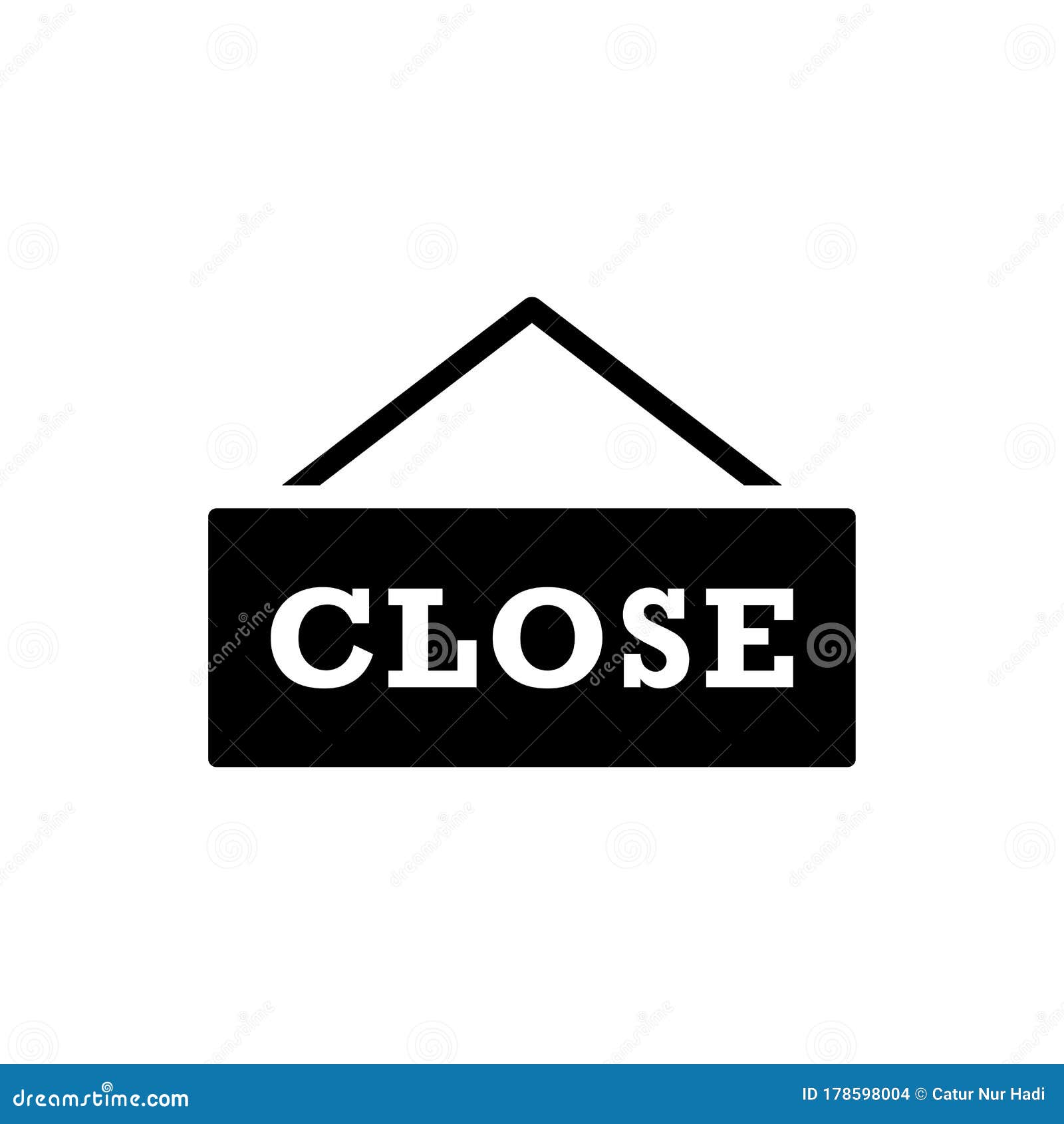 Open Closed Icon Flat Vector Template Design Trendy Stock Vector ...