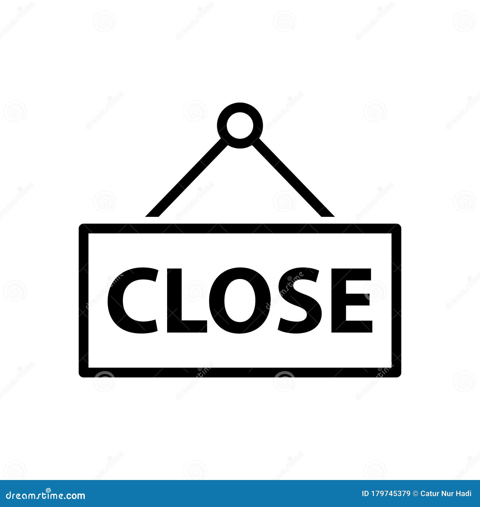 Open Closed Icon Flat Vector Template Design Trendy Stock Vector ...