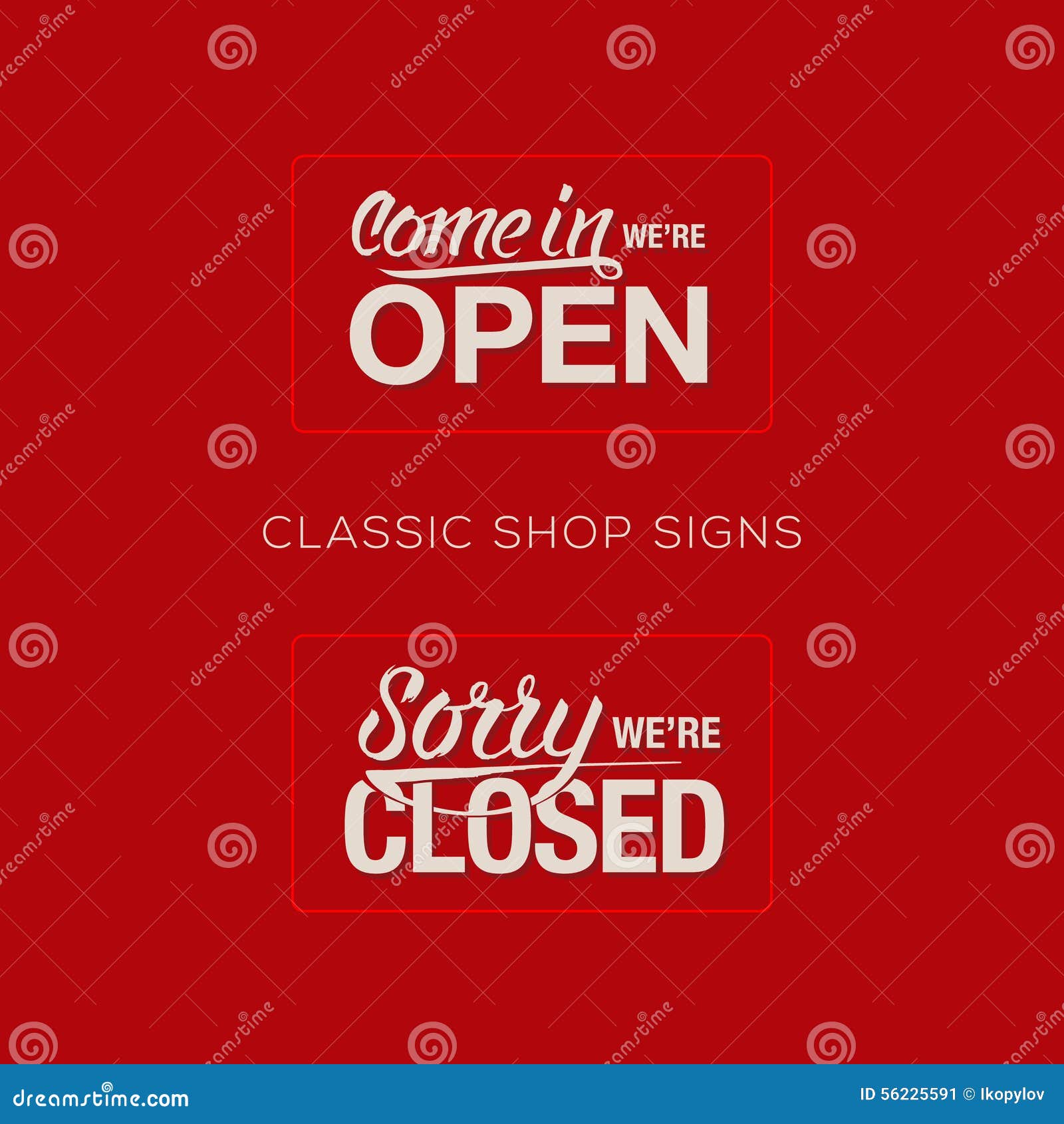Open Closed Sign Information Retail Store Stock Illustrations – 1,601 ...