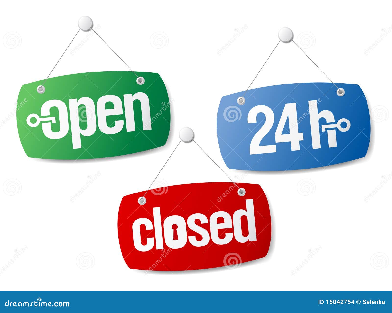 Open and Closed Signs stock illustration. Illustration of icon - 15042754