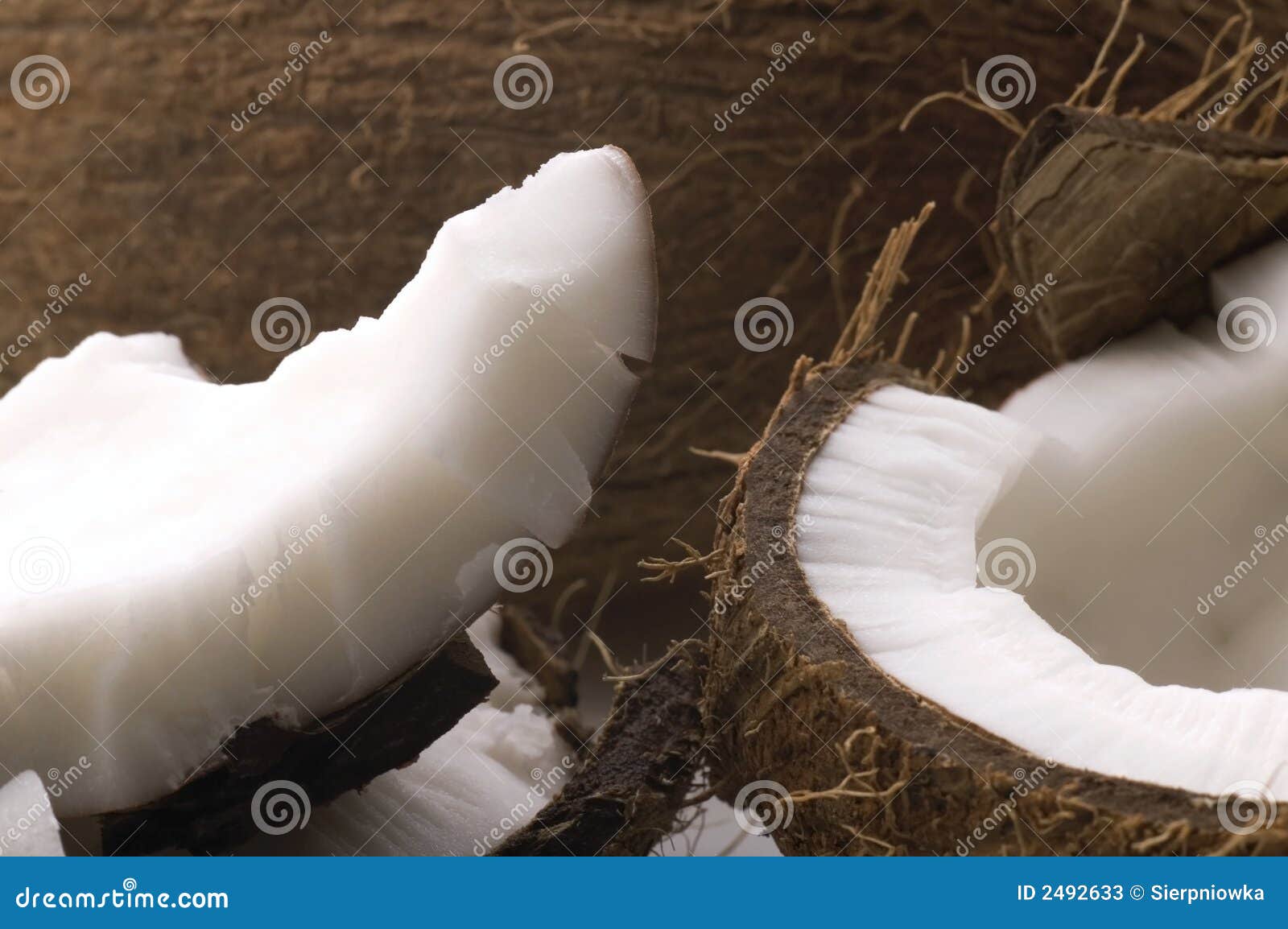 Open coconut stock image. Image of vegetable, details - 2492633