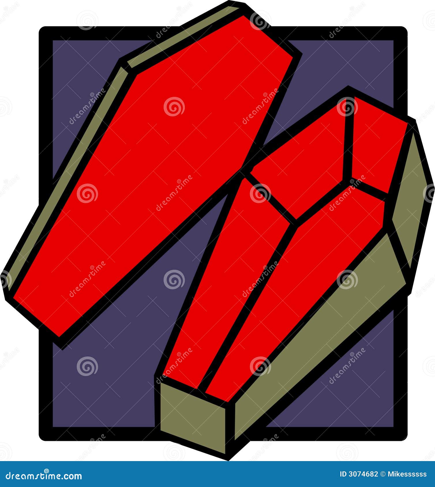 Open Coffin Vector Illustration Stock Vector - Illustration of coffin ...