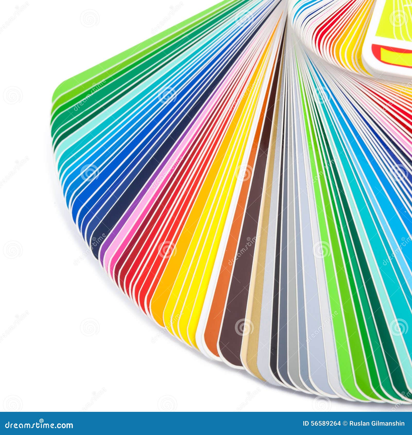 Open Color Guide Swatch on White Stock Photo - Image of choice ...
