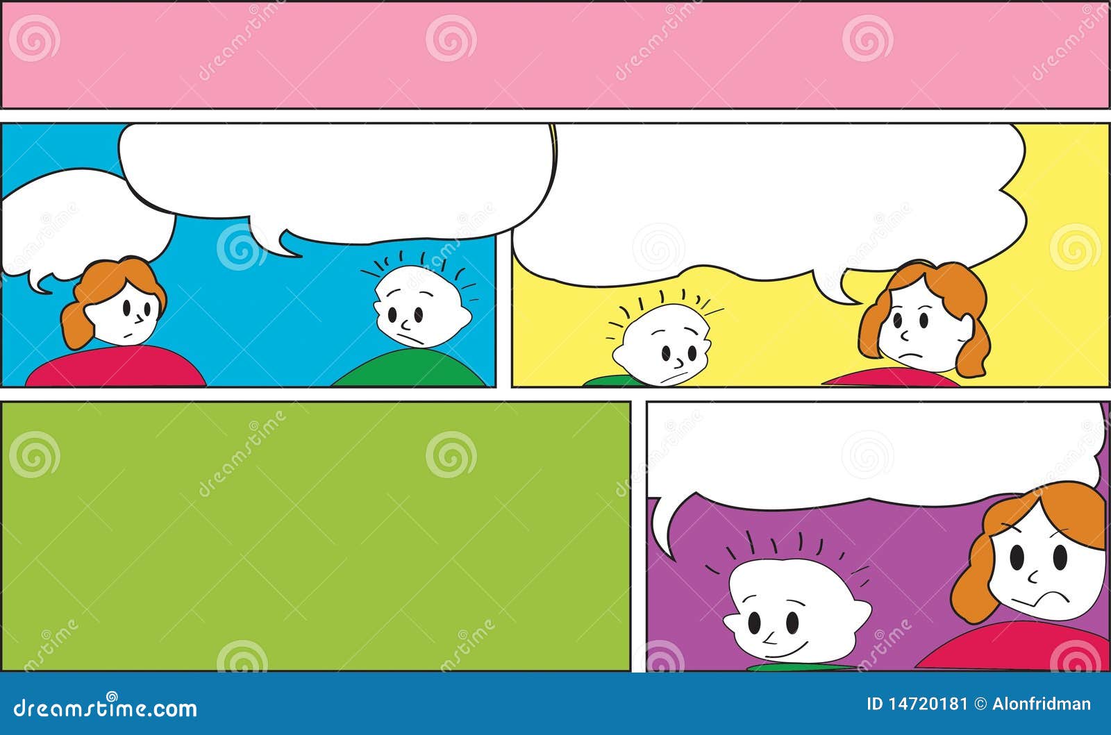 Open Comics Template stock illustration. Illustration of comic - 14720181