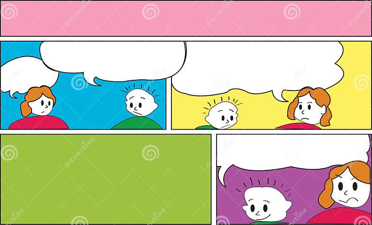 Open Comics Template stock illustration. Illustration of comic - 14720181