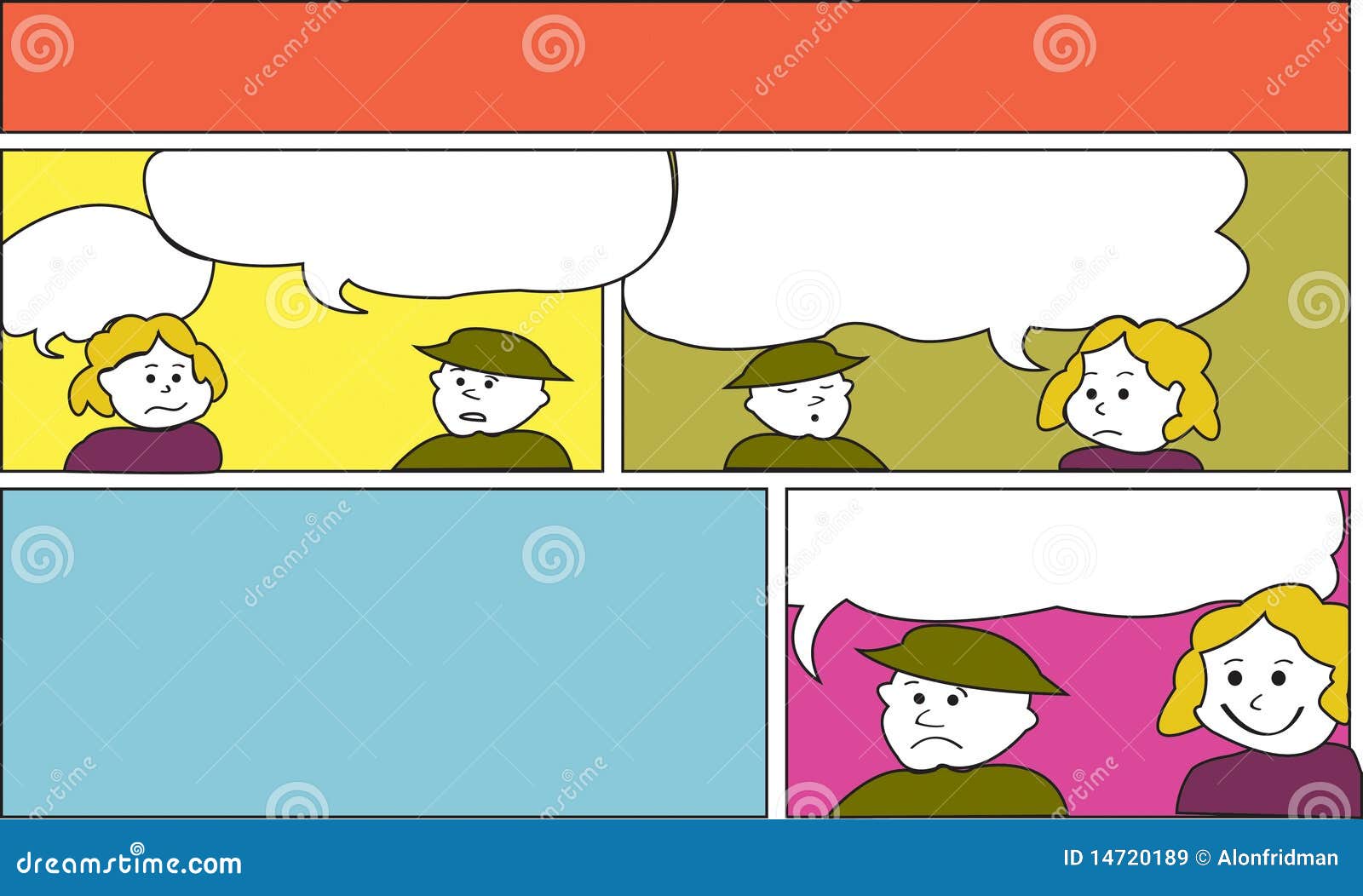 Open Comics Template stock illustration. Illustration of graphics ...