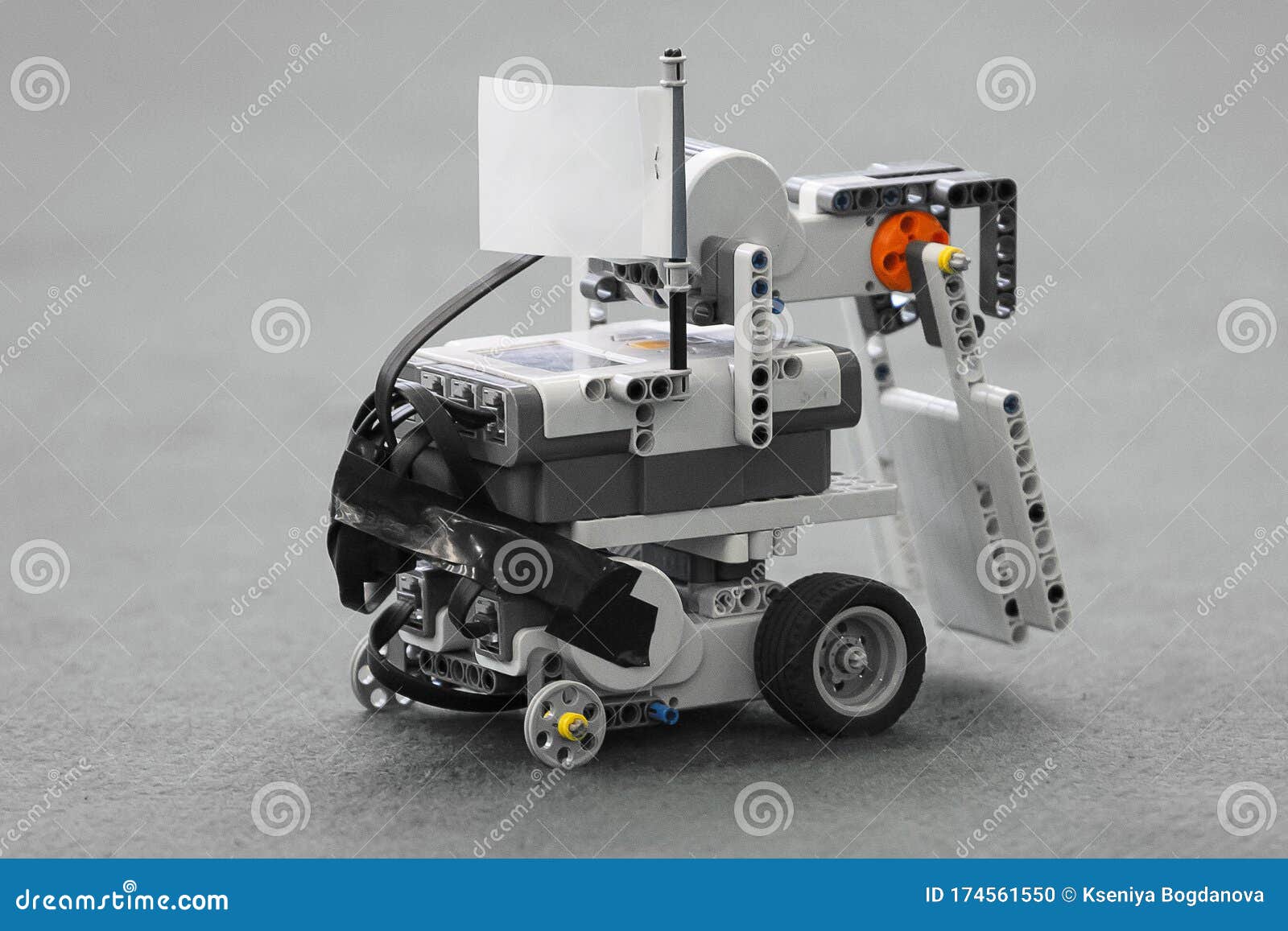 Self-made Robot from Lego Blocks. Stock Photo - Image of engineering ...