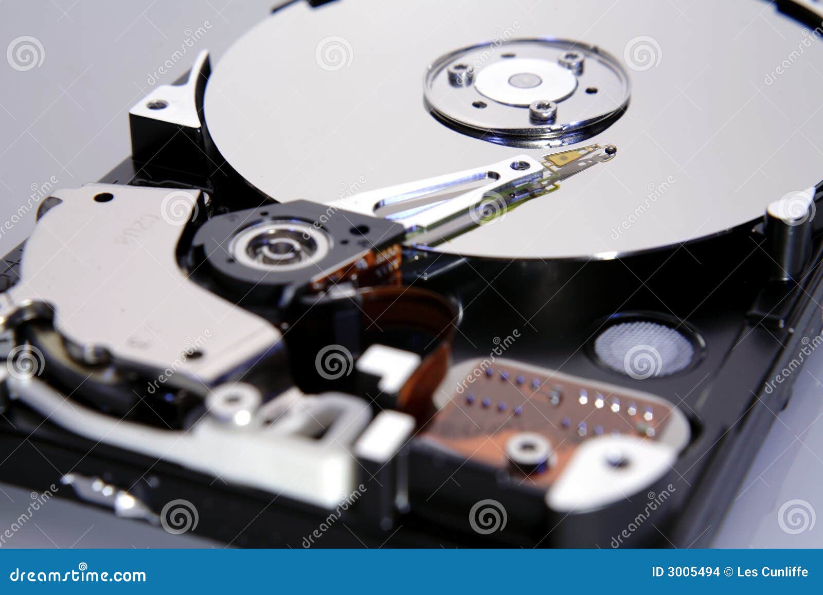 Open computer hard drive stock photo. Image of data, uncovered - 3005494