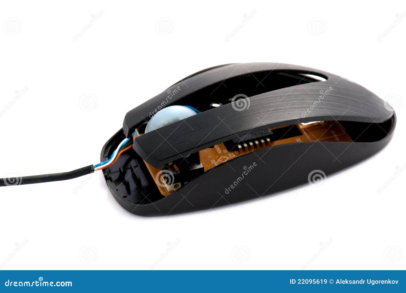 Open Computer Mouse macro stock image. Image of cord - 22095619
