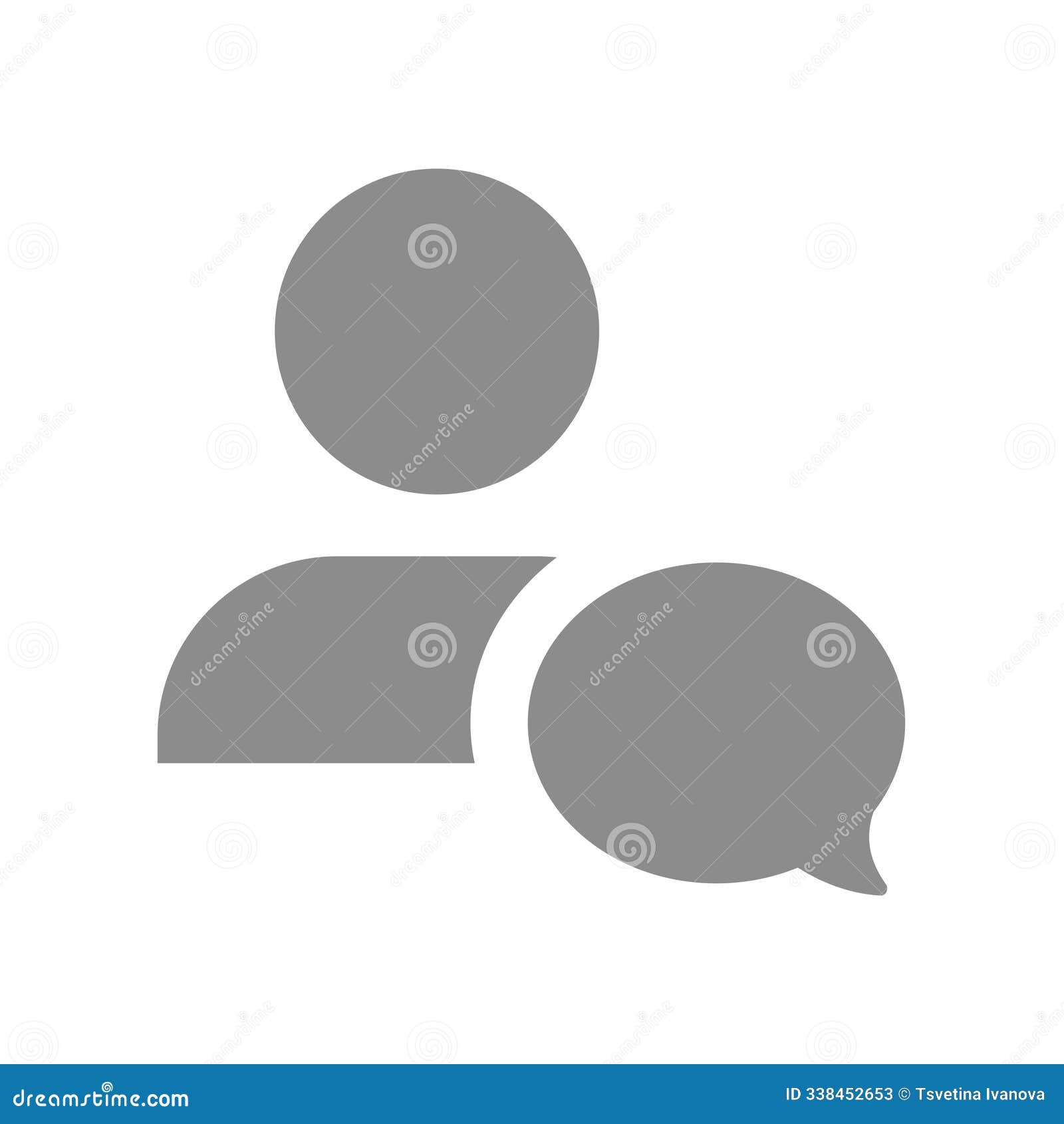 Open Conversation, Message and Avatar Stock Illustration - Illustration ...