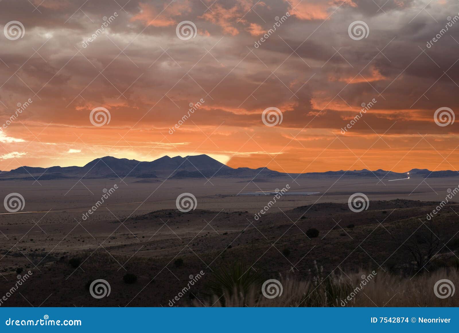 Open Country stock photo. Image of sunset, horizon, landscape - 7542874