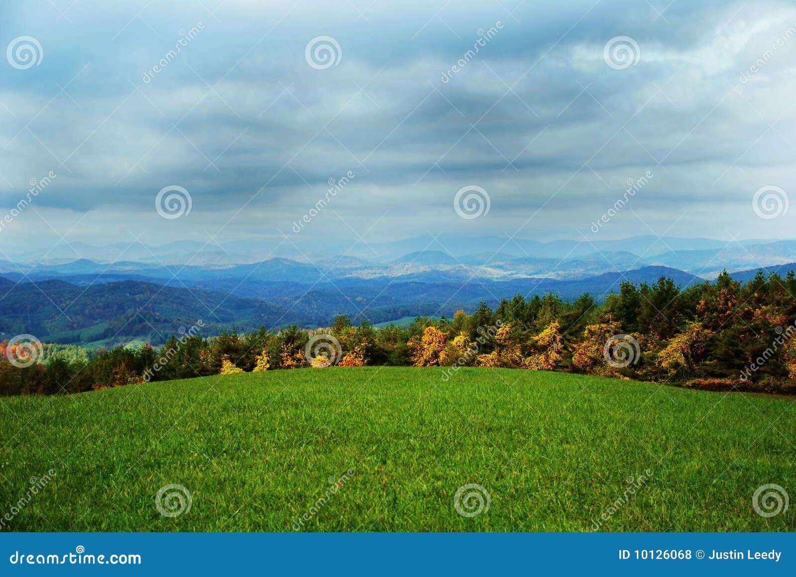 Open Country Field in Autumn Stock Photo - Image of autumn, cloud: 10126068