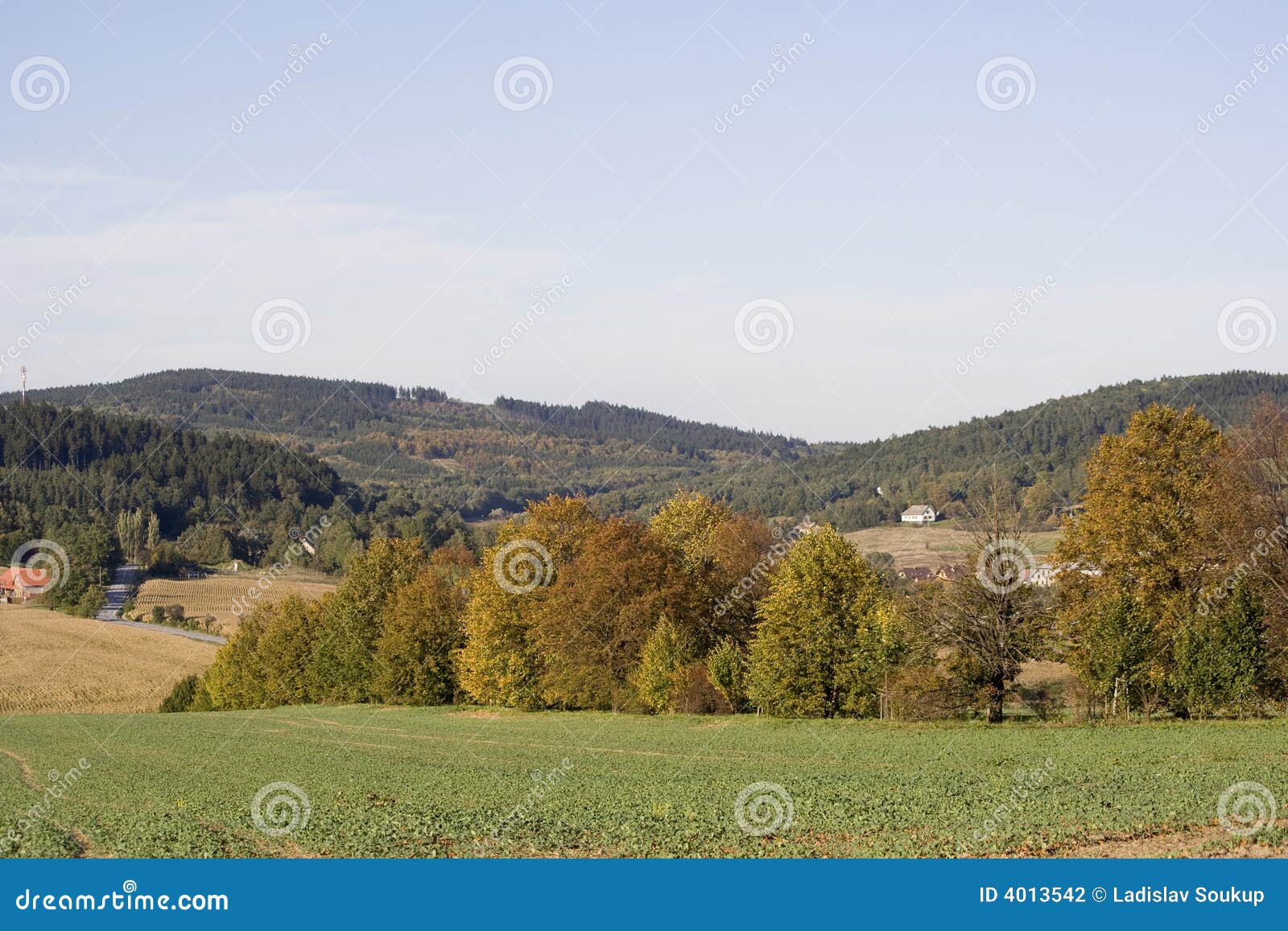 Open countryside stock photo. Image of distant, rolling - 4013542