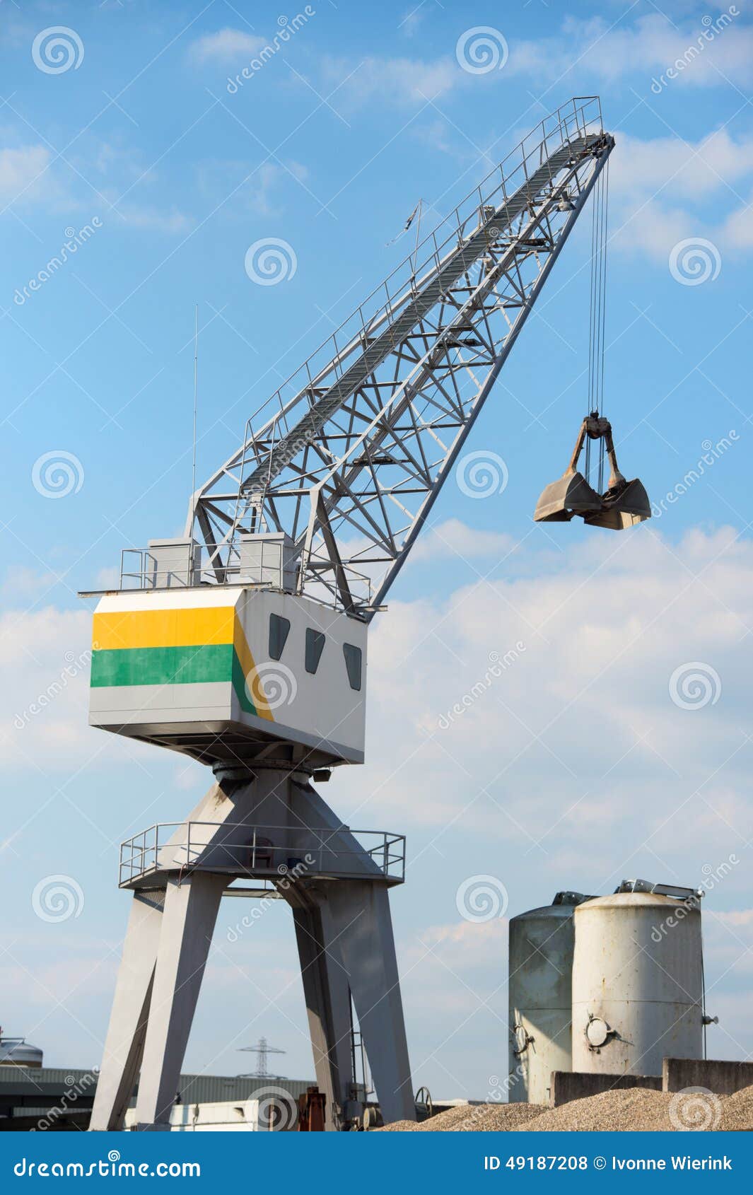 Open crane stock photo. Image of gravel, hoggin, building - 49187208