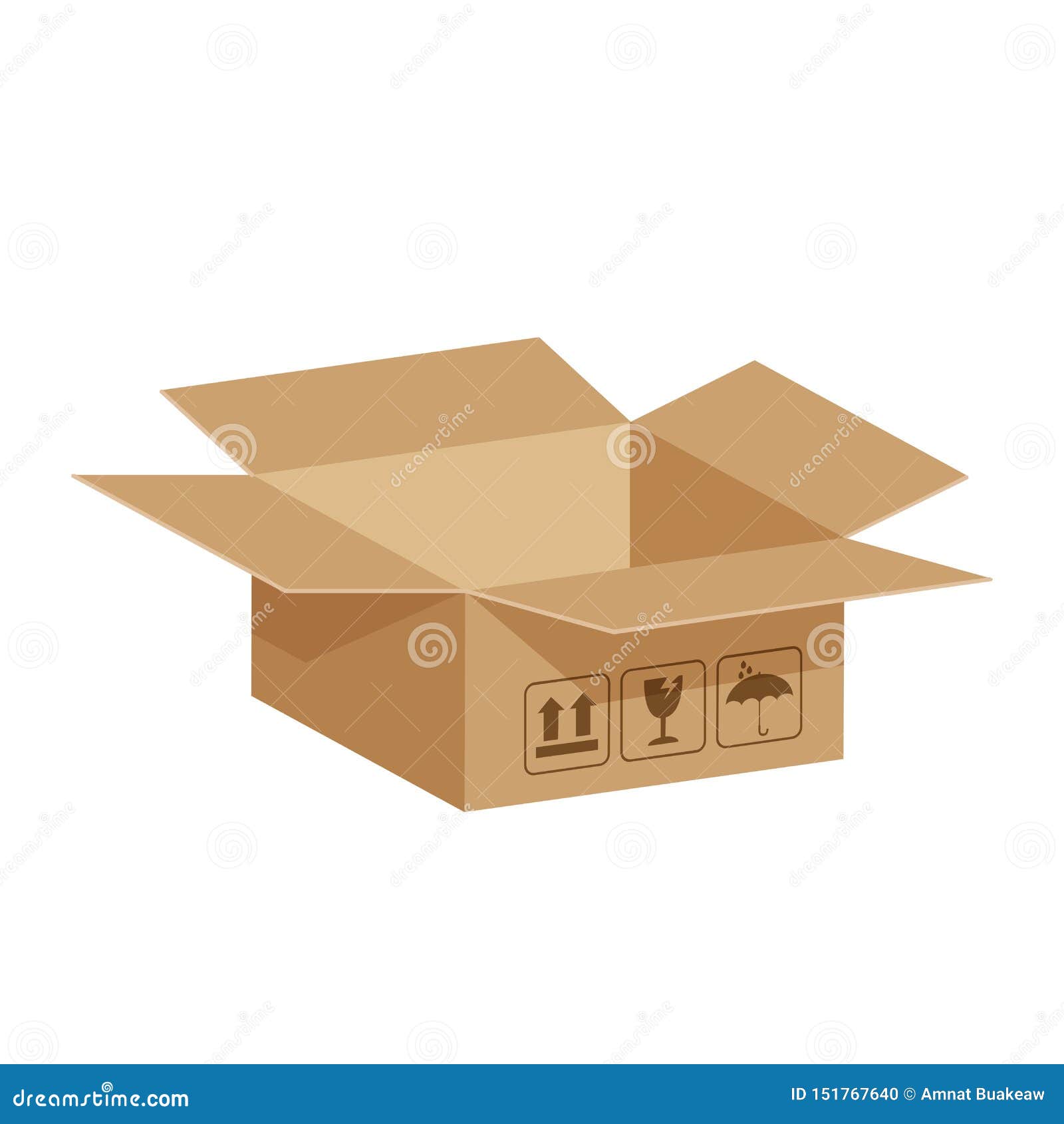 Crate Boxes Torn Hole Damaged, Ripped Broken Cardboard Box Brown ...