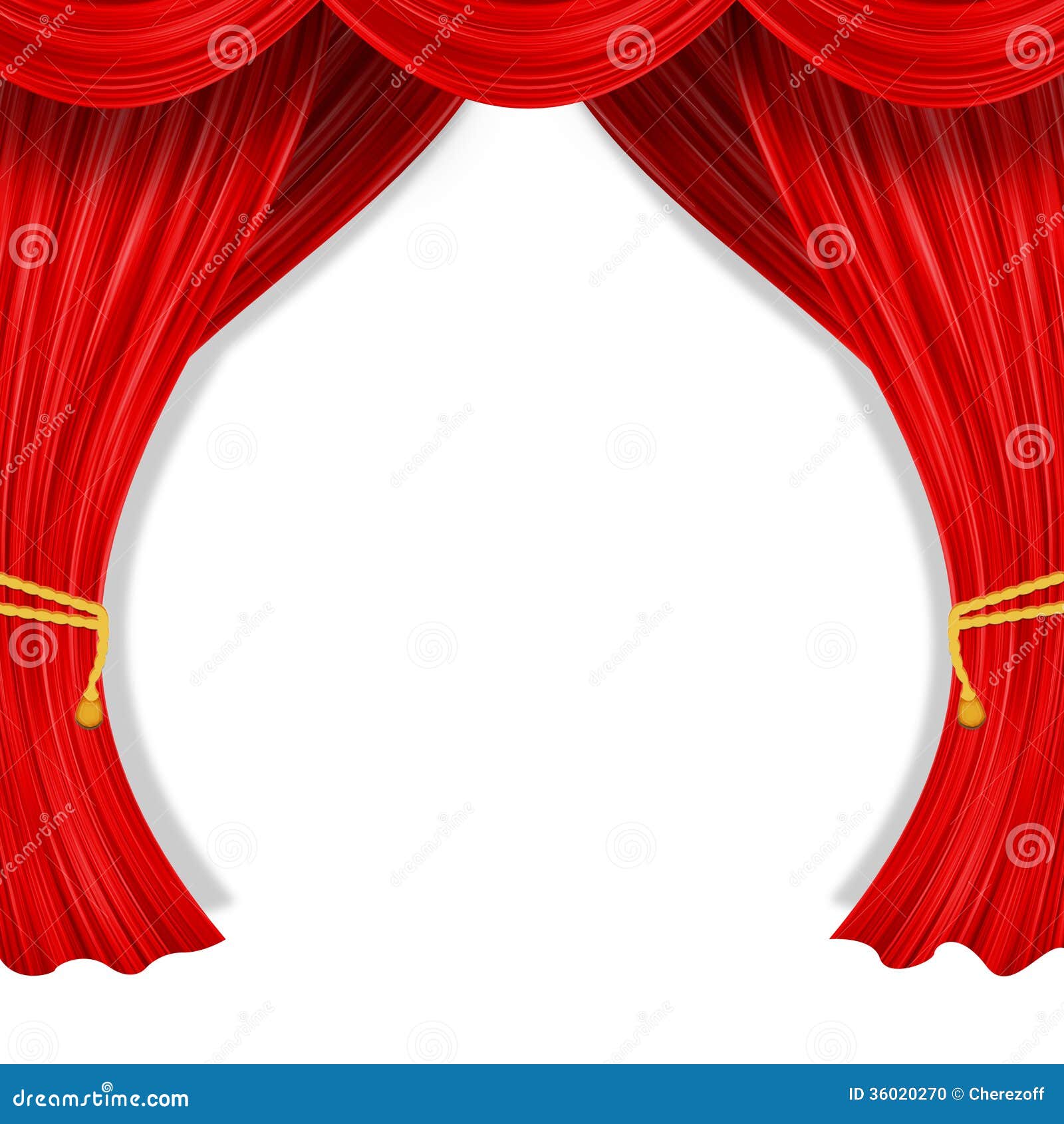 Open curtain stock illustration. Illustration of satin - 36020270