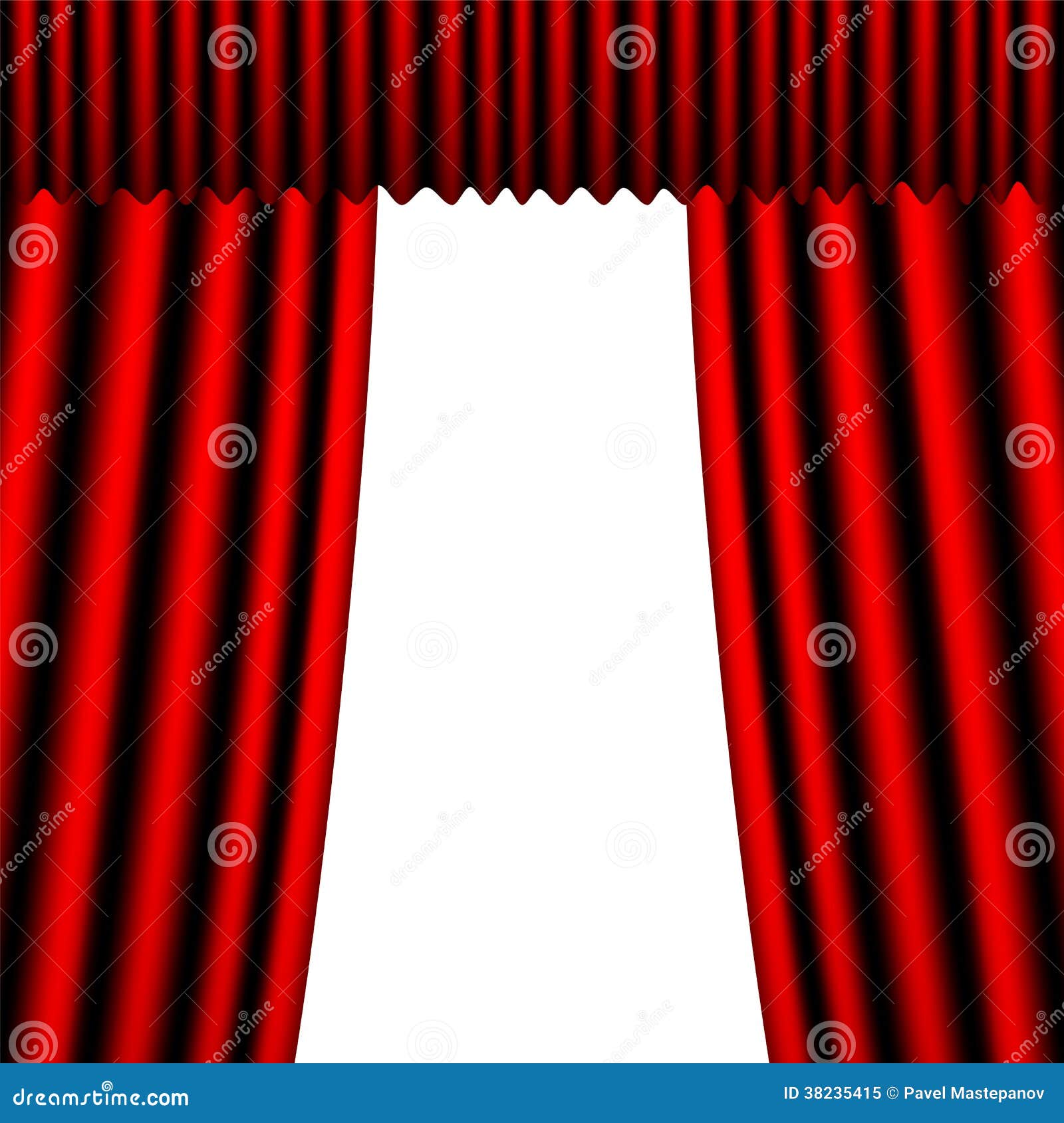 Open curtains stock vector. Illustration of clearance - 38235415