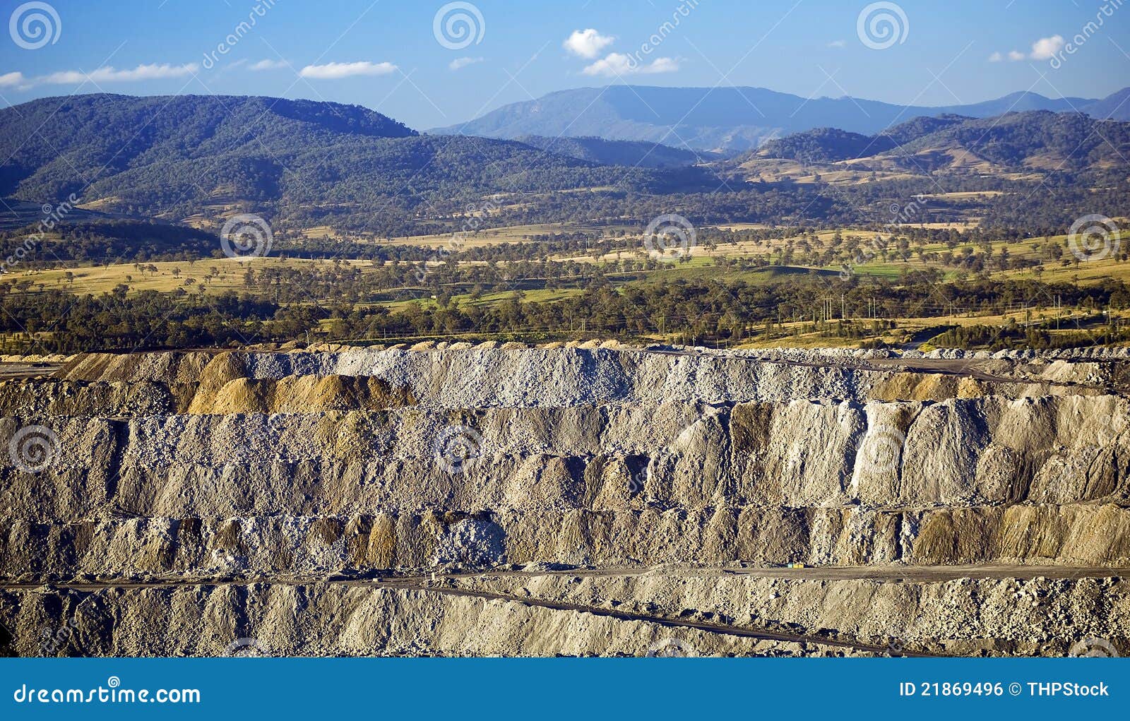 Open Cut Coal Mining stock photo. Image of damage, horizontal - 21869496