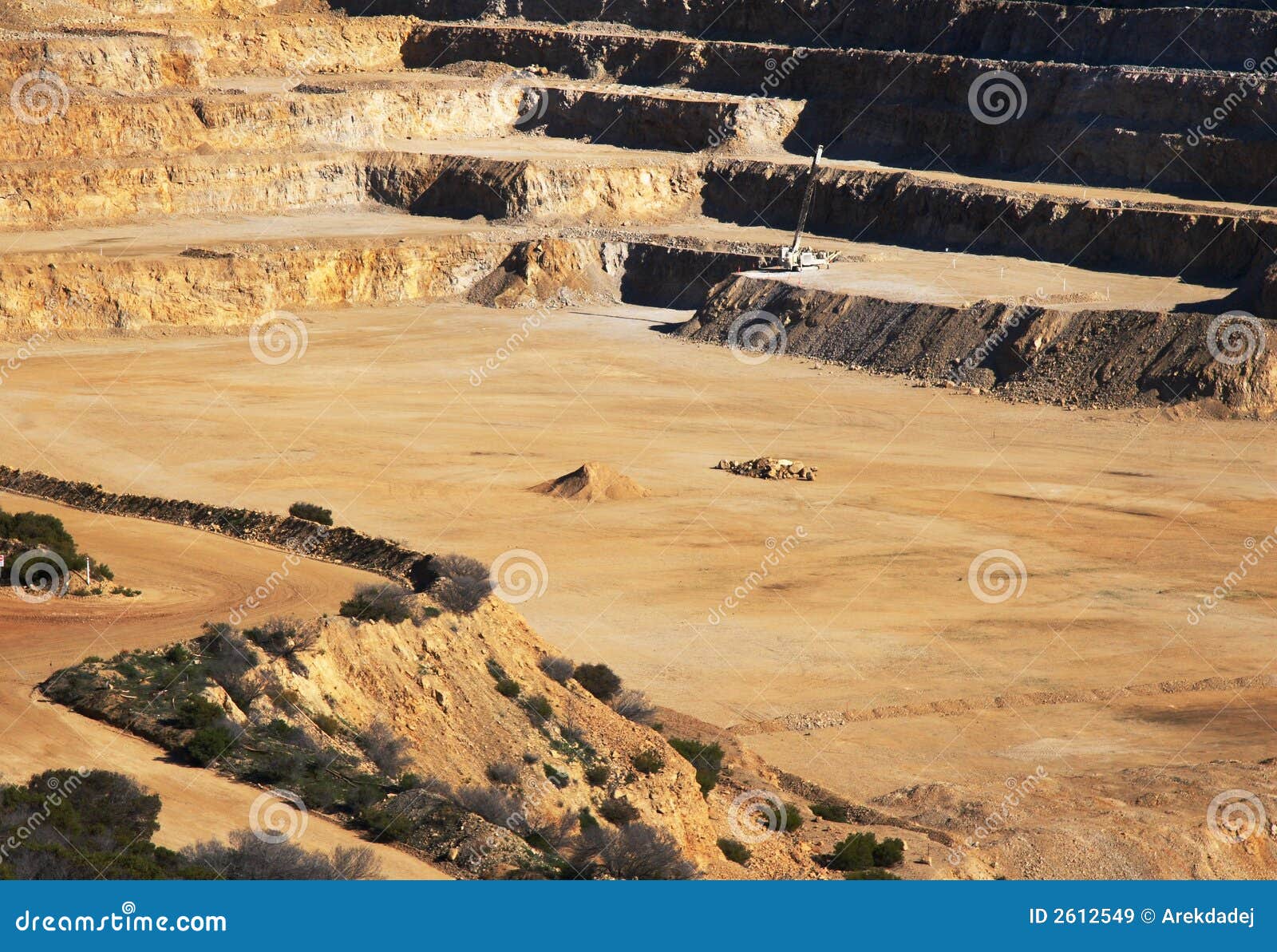 Open cut mine stock image. Image of geology, resources - 2612549