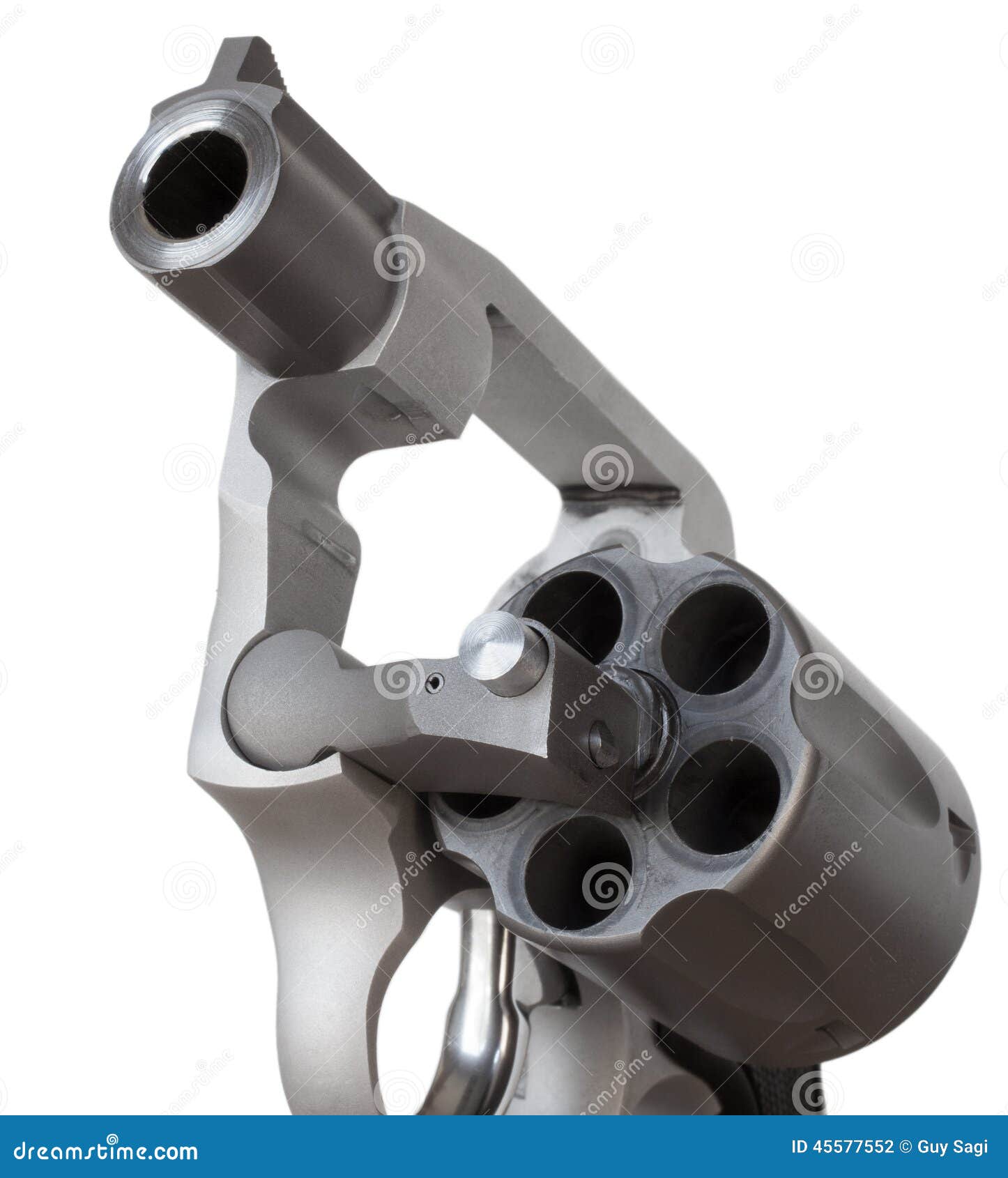 Open cylinder stock photo. Image of silver, weapon, trigger - 45577552
