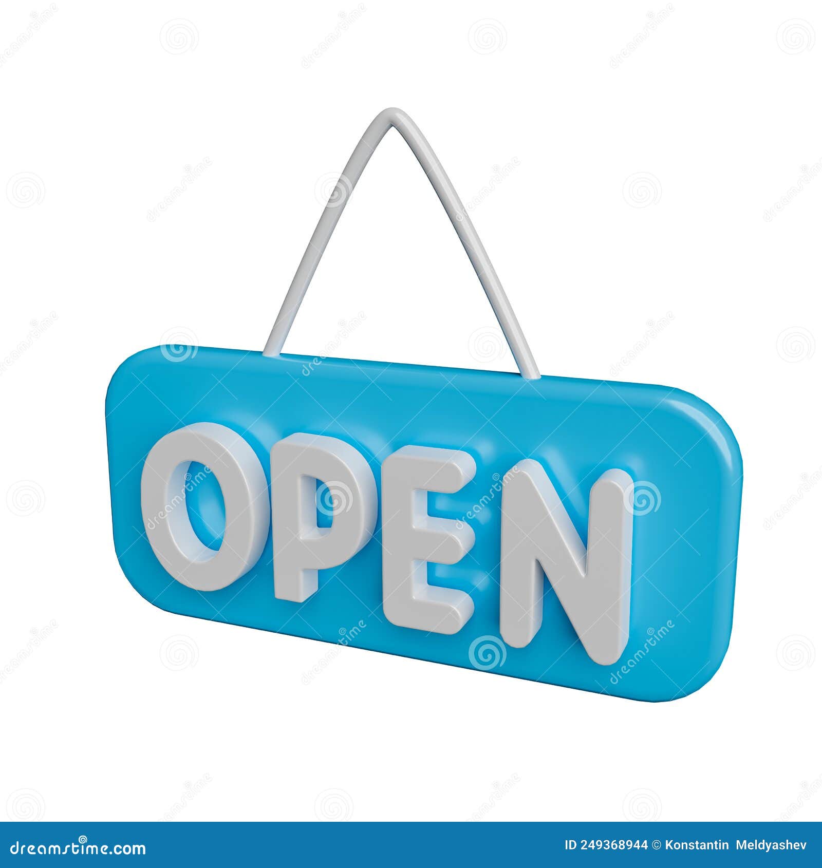 Open 3d Icon Render Illustration Stock Illustration - Illustration of ...