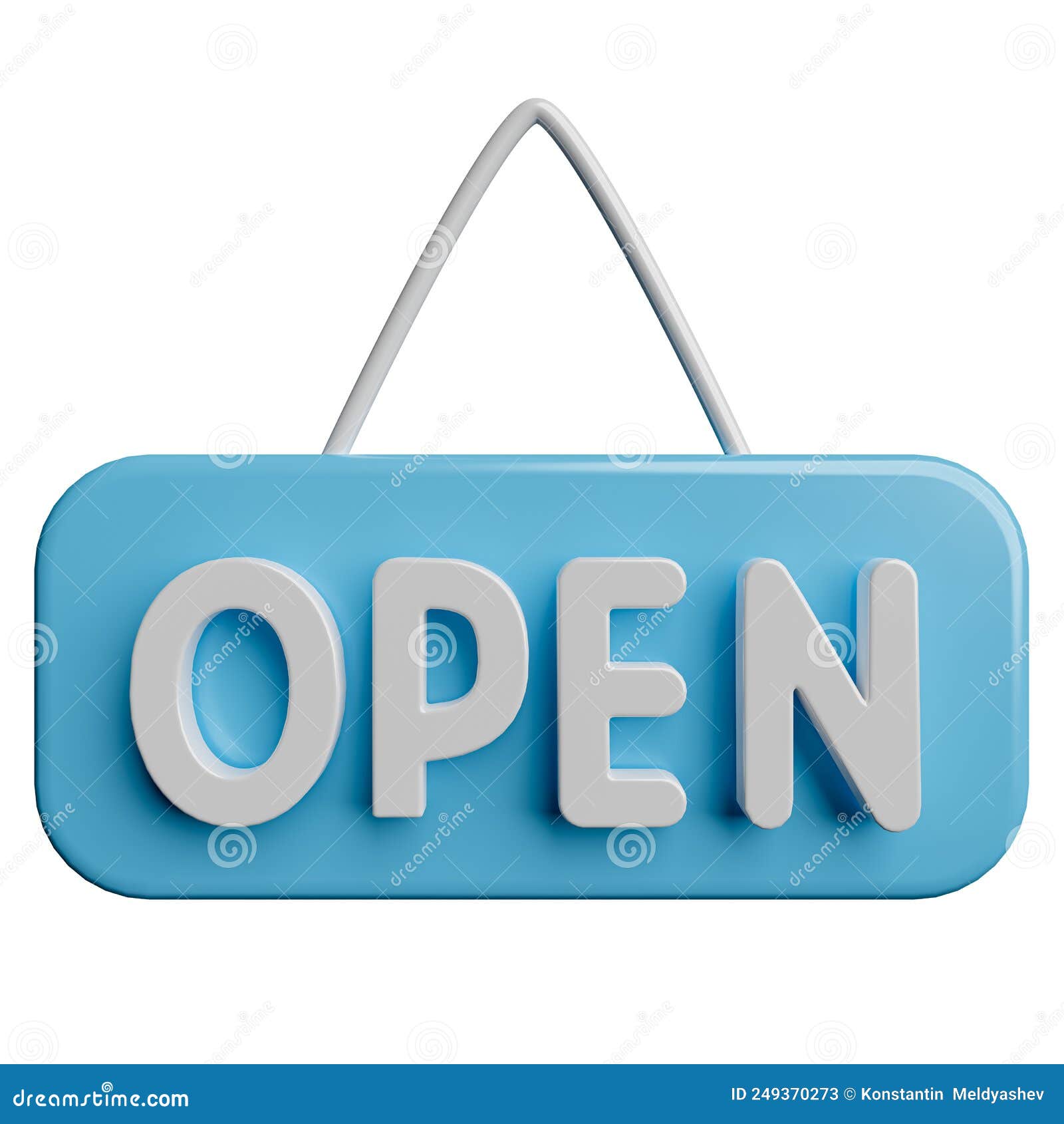 Open 3d Icon Render Illustration Stock Illustration - Illustration of ...