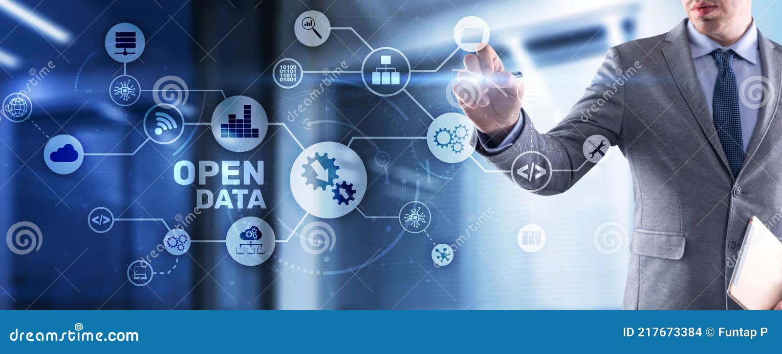 Open Data. Access Concept Modern Technology Stock Illustration ...