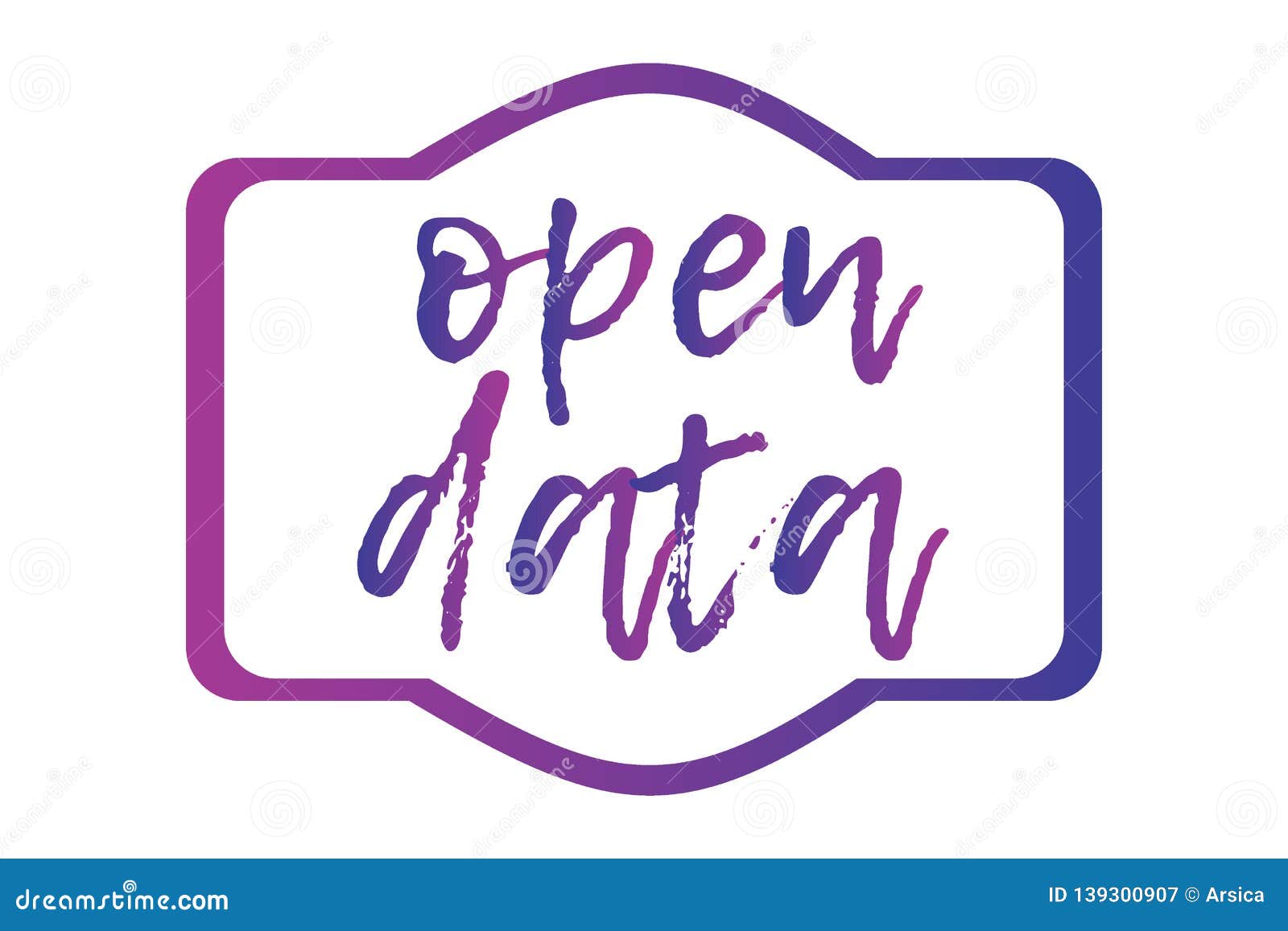 Open Data. Concept Vector Illustration. Stock Vector - Illustration of ...