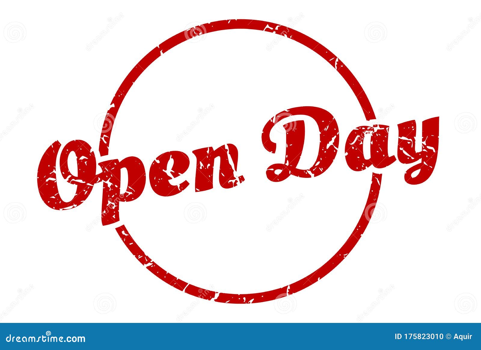 Open Day Sign. Open Day Round Vintage Stamp Stock Vector - Illustration ...