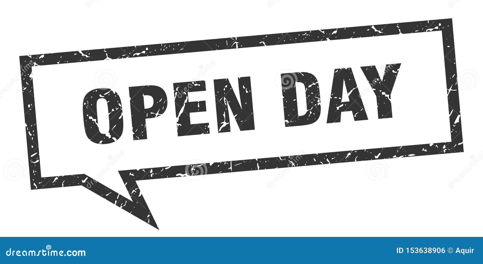 Open day speech bubble. stock vector. Illustration of sticker - 153638906