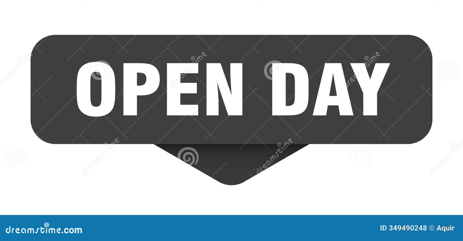 Open Day Sticker. Open Day Sign on Transparent Background Stock Vector ...