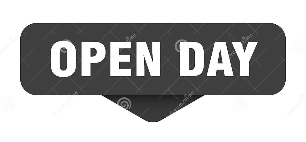 Open Day Sticker. Open Day Sign on Transparent Background Stock Vector ...