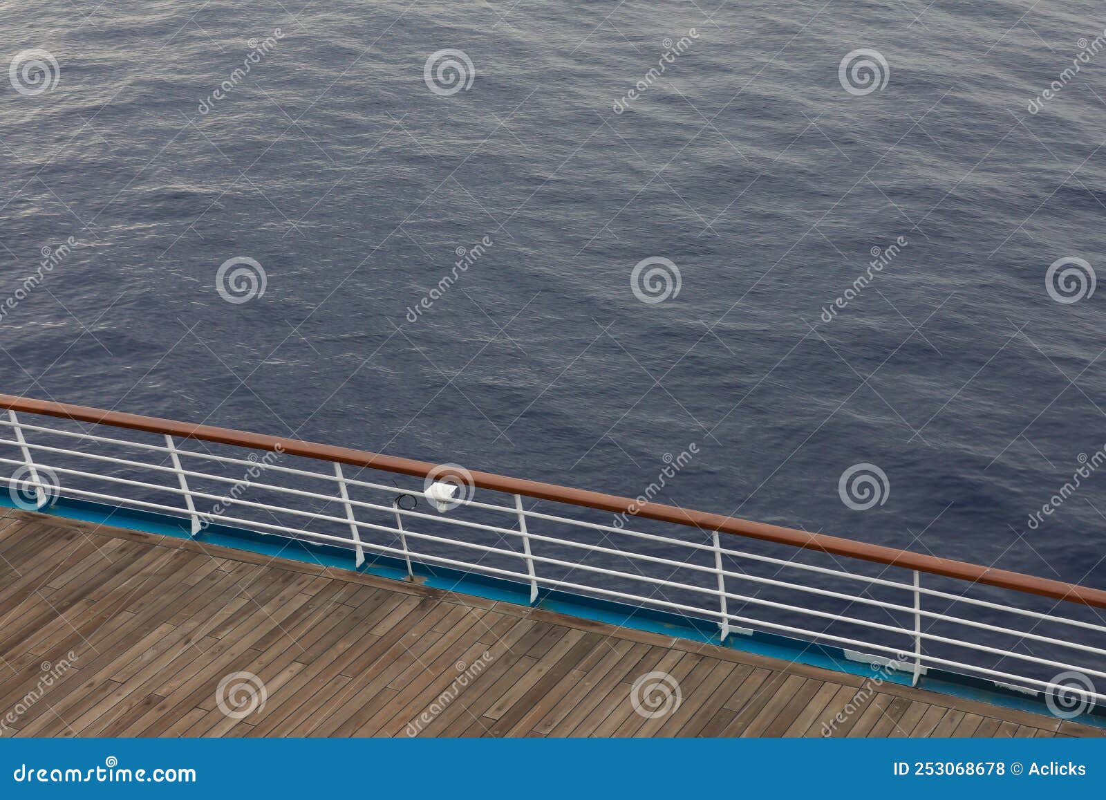 Open Deck on Cruise Ship, Sea View Stock Photo - Image of view, calm ...