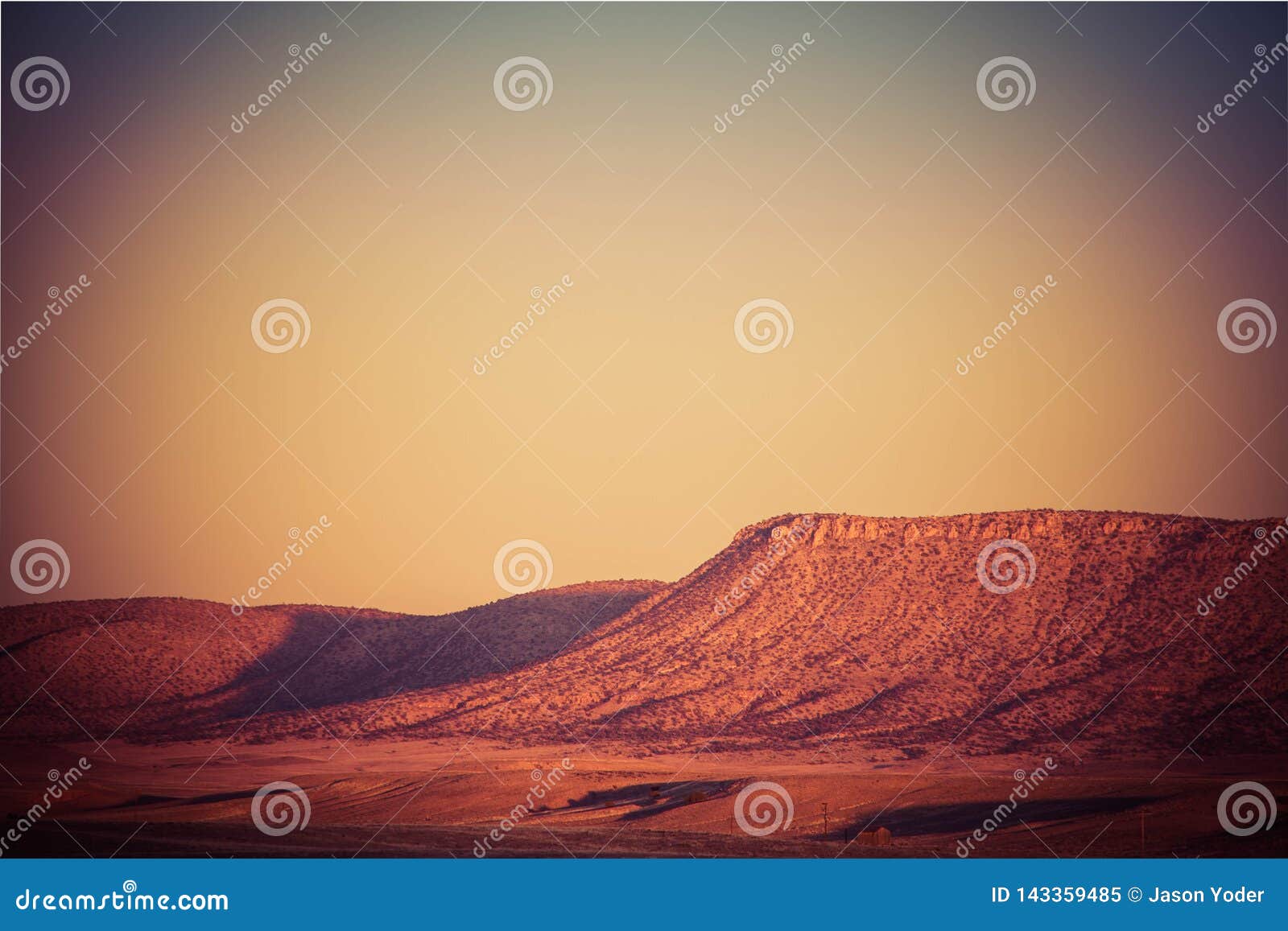 The Open Desert during Sunset Stock Image - Image of sunset, land ...