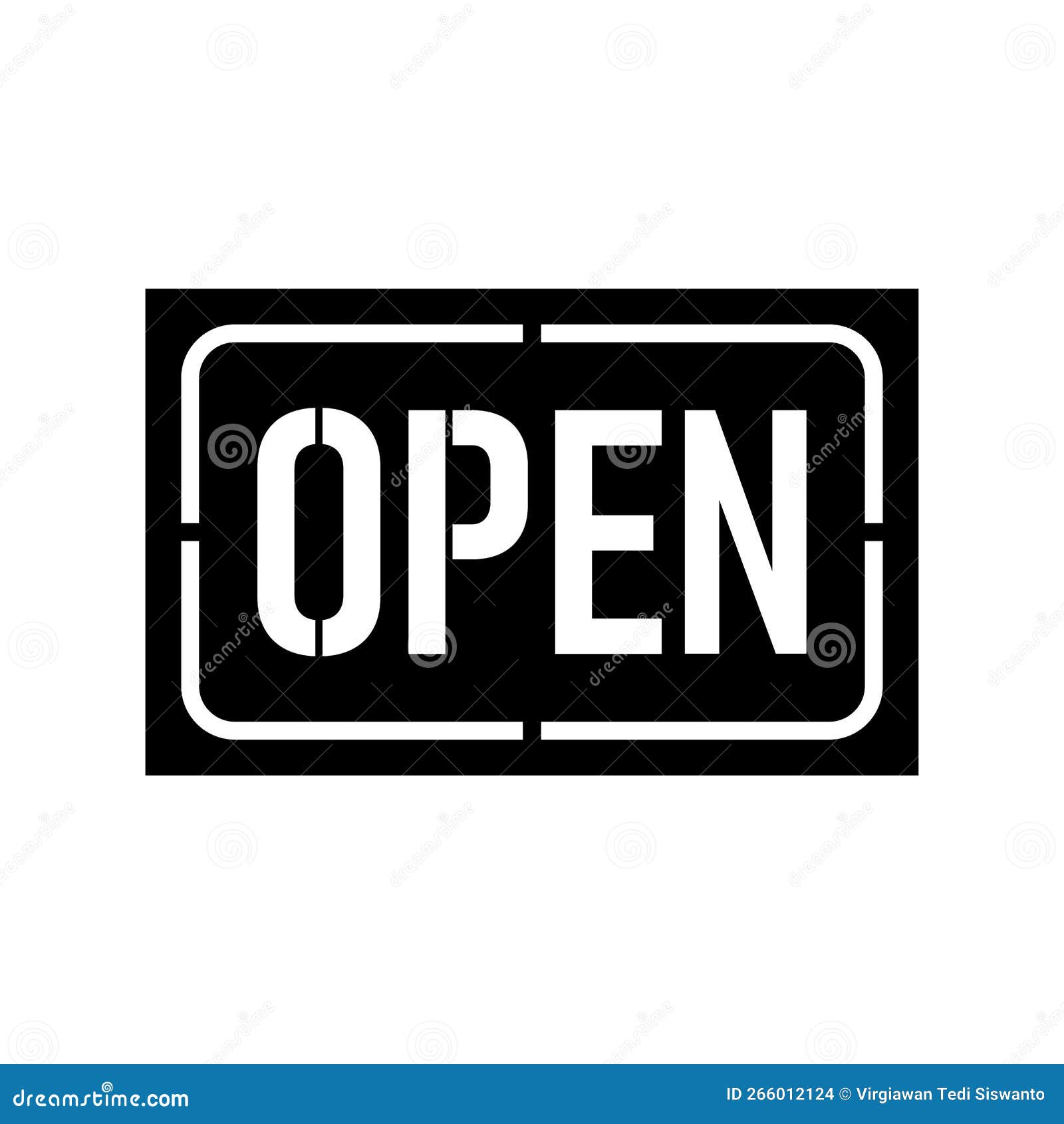 Open design vector stock vector. Illustration of label - 266012124